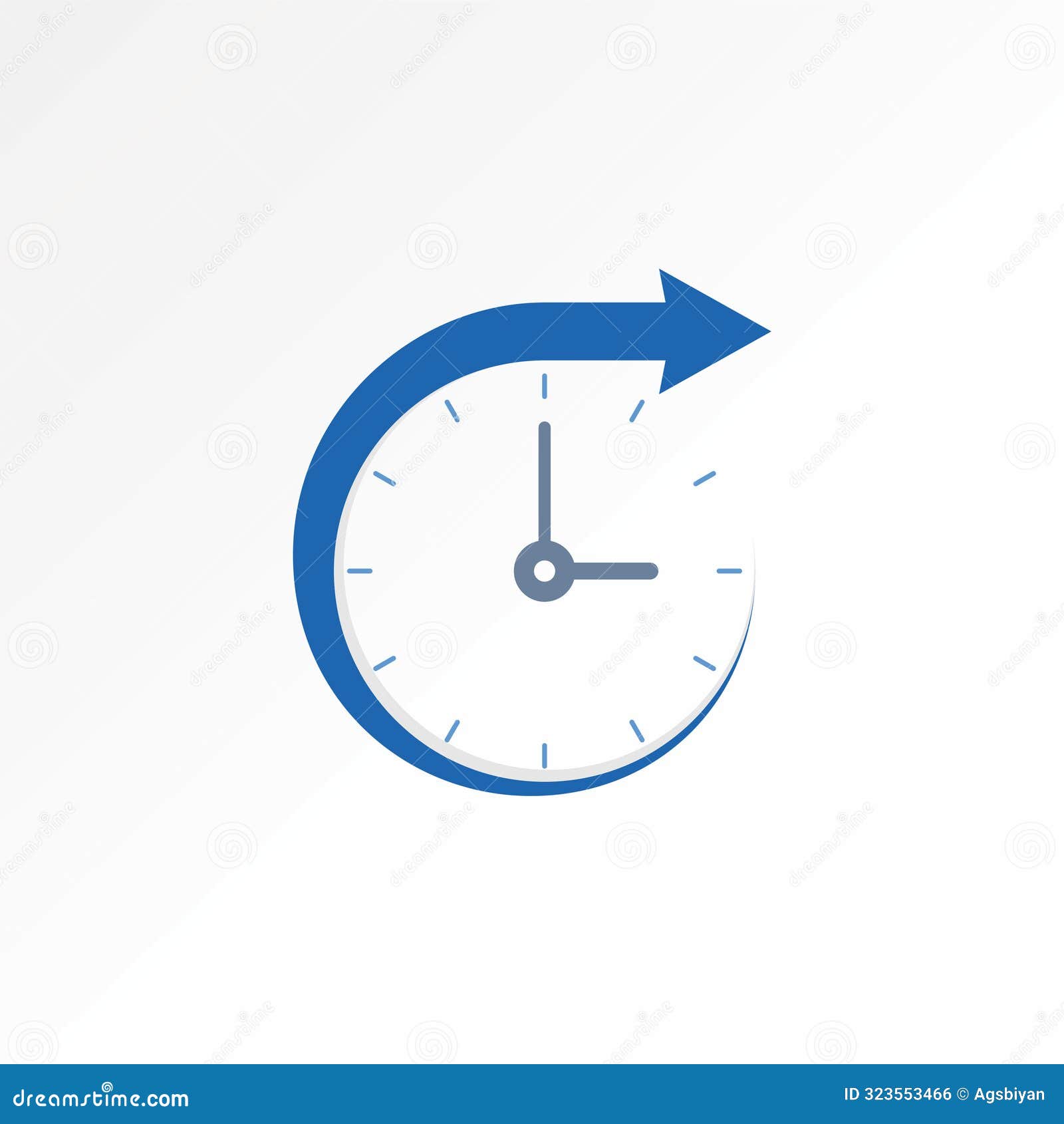 Unique Wall Clock Watch Time Fast Swoosh Arrow. Related To Date Speed ...