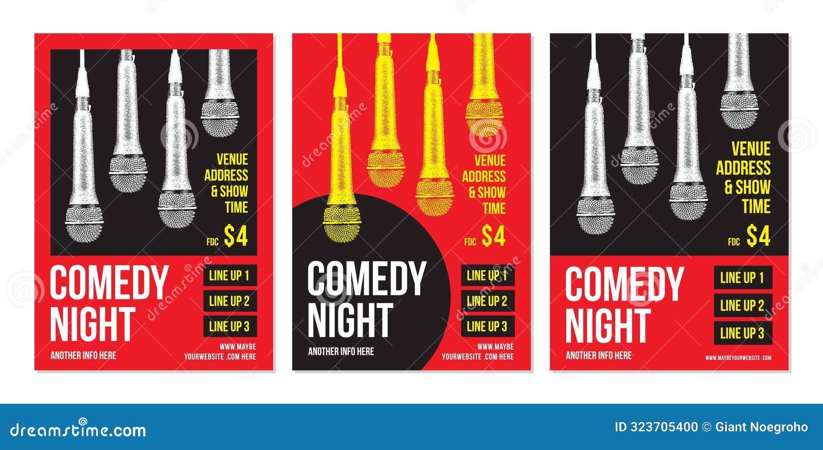 Open Mic Comedy, Comedian With Microphone. Male Comic Seated On Stool ...