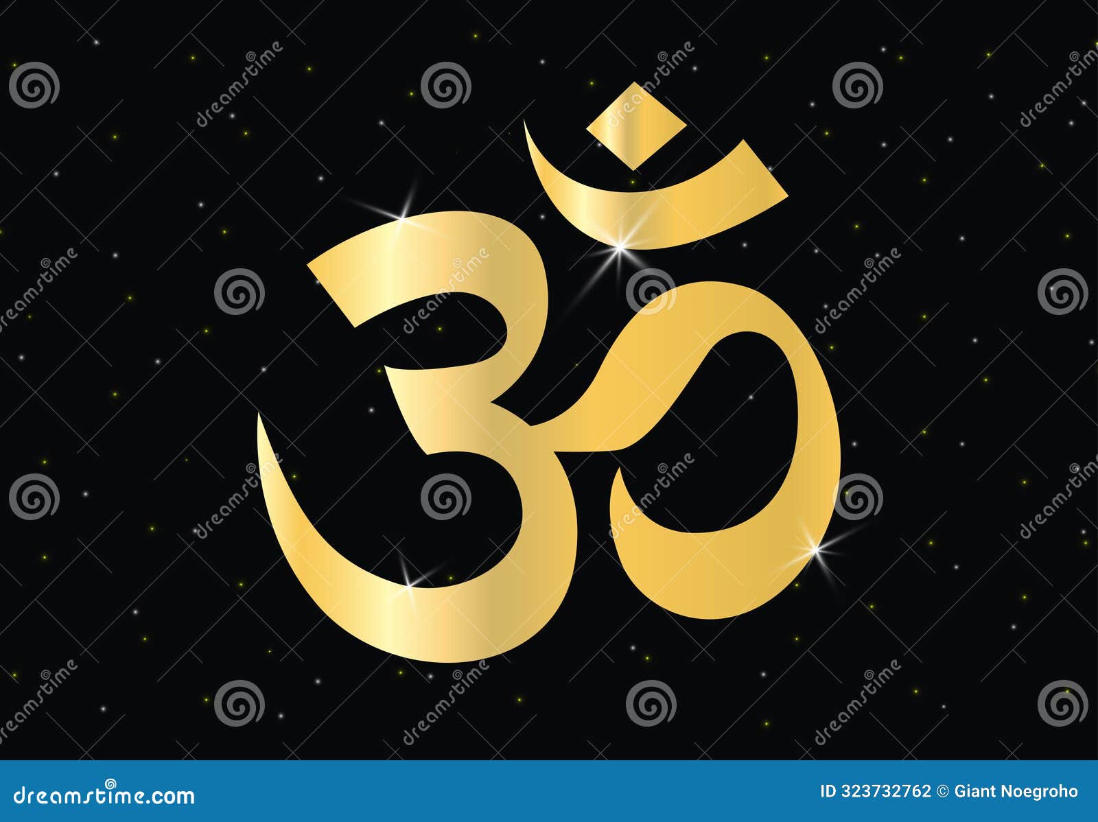 Om Or Ohm Or Rum, With Mandala Vector Illustration | CartoonDealer.com ...