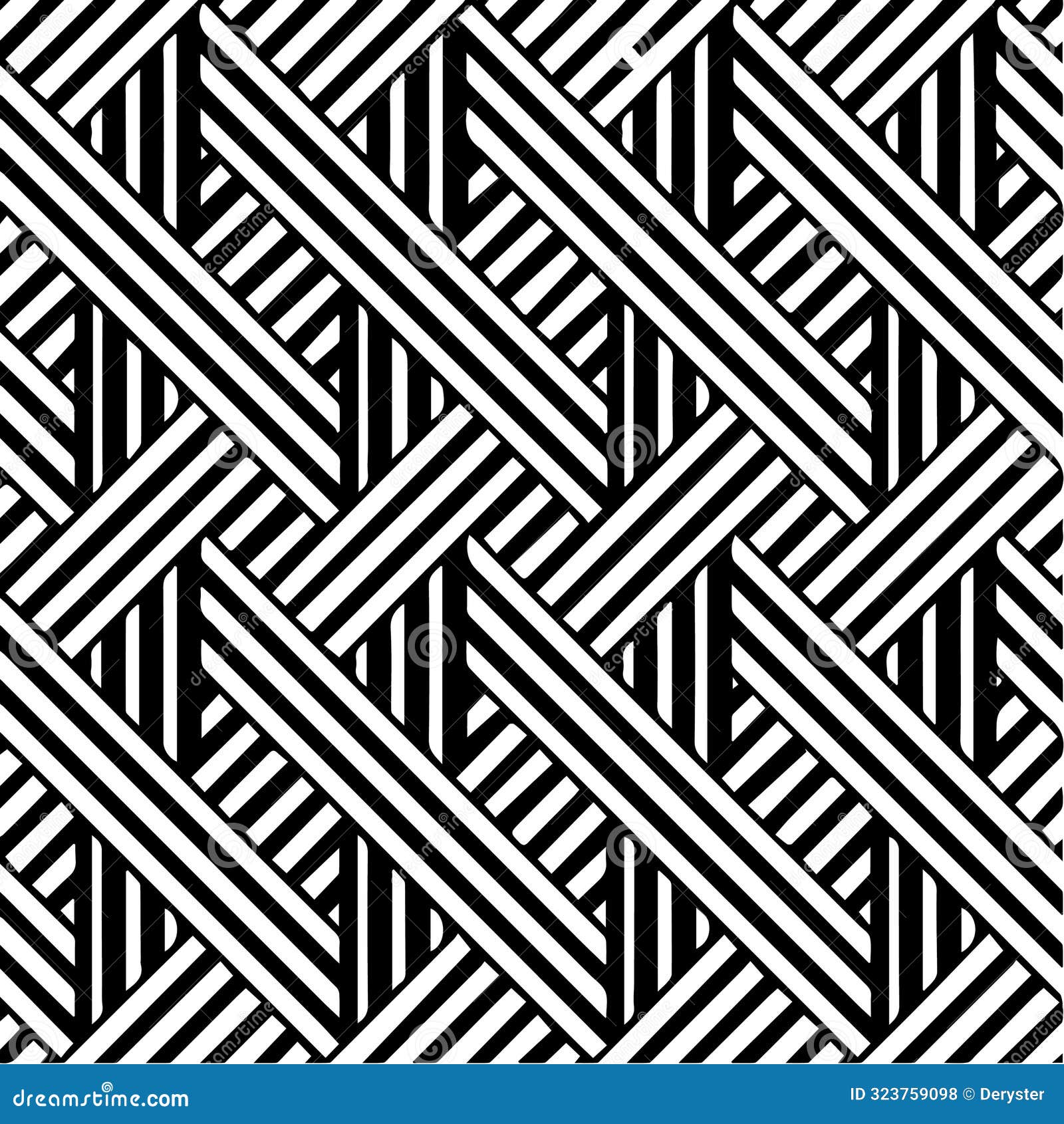 Abstract Pattern Vector Seamless Background Black and White Stock Vector - Illustration of ...