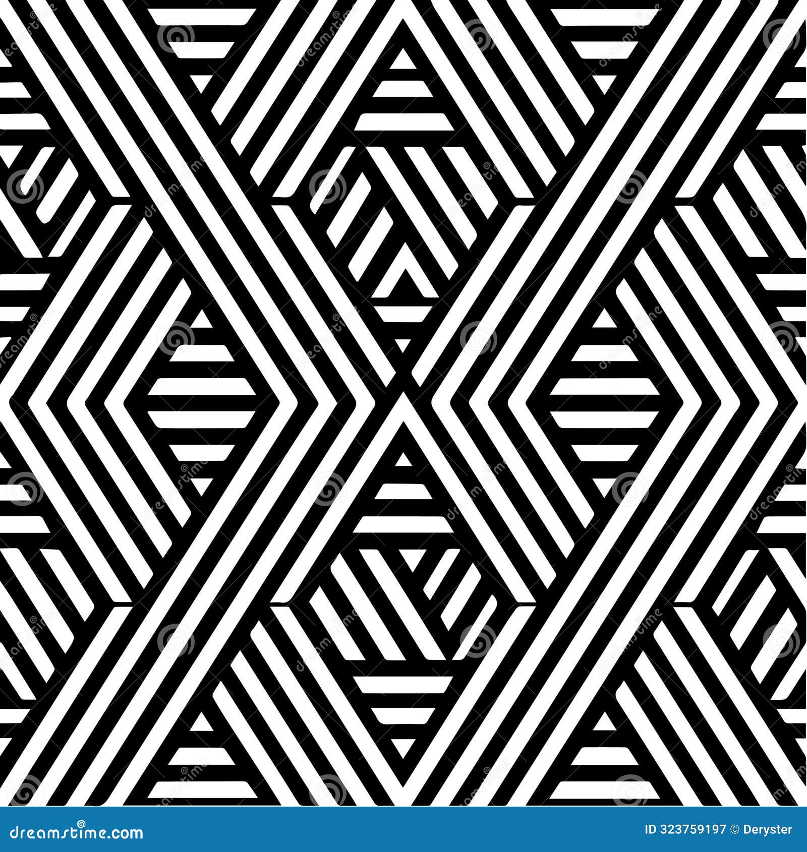 Abstract Pattern Vector Seamless Background Black and White Stock Vector - Illustration of ...