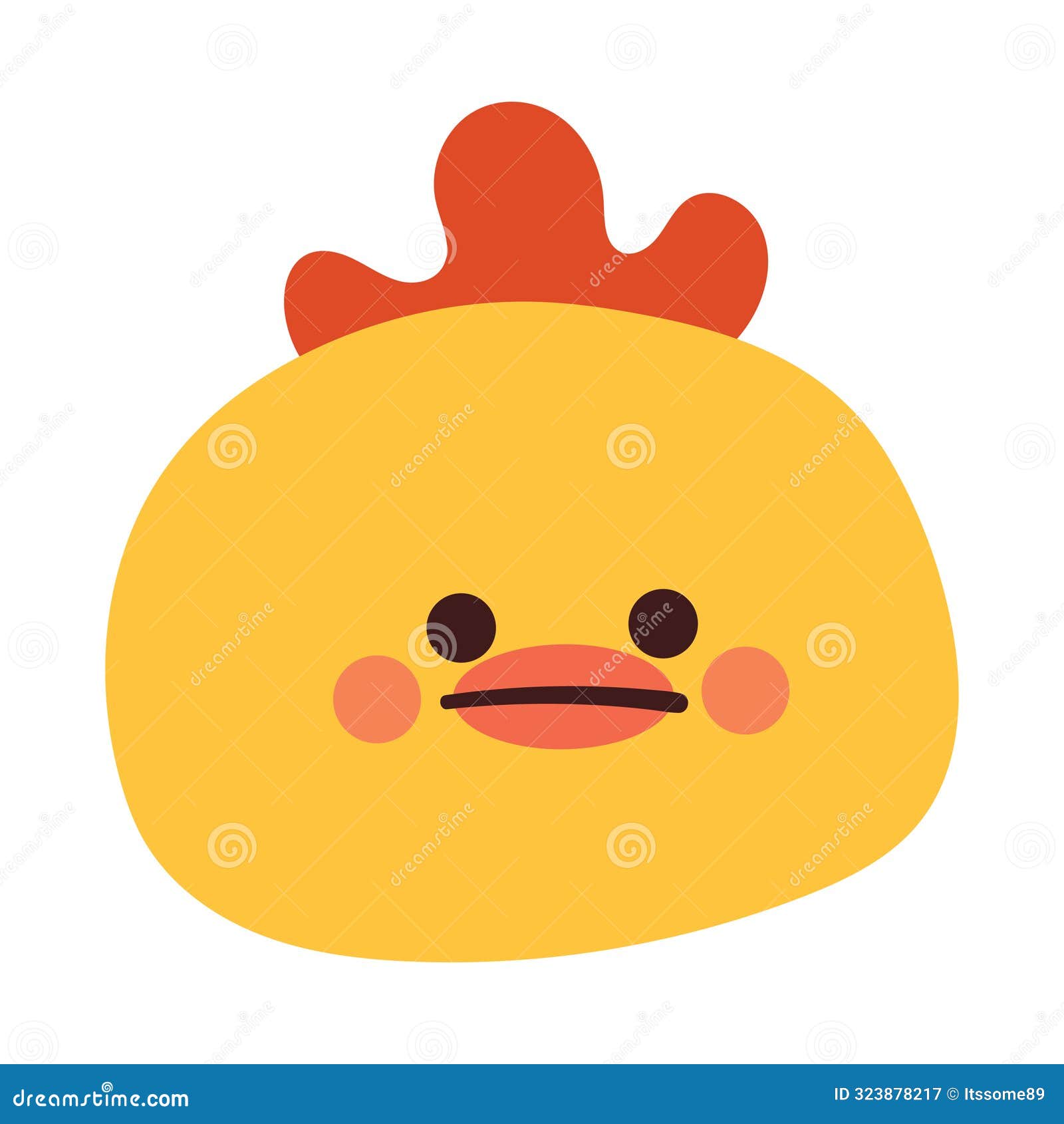 Cute Hand Drawing Cartoon Chick Stock Vector - Illustration of doodle ...