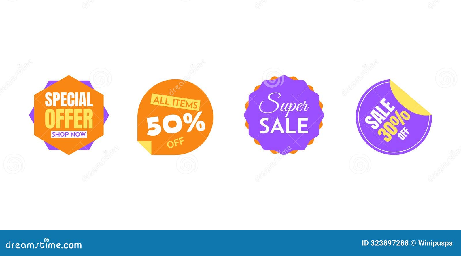 Colorful sale banners stock illustration. Illustration of modern ...