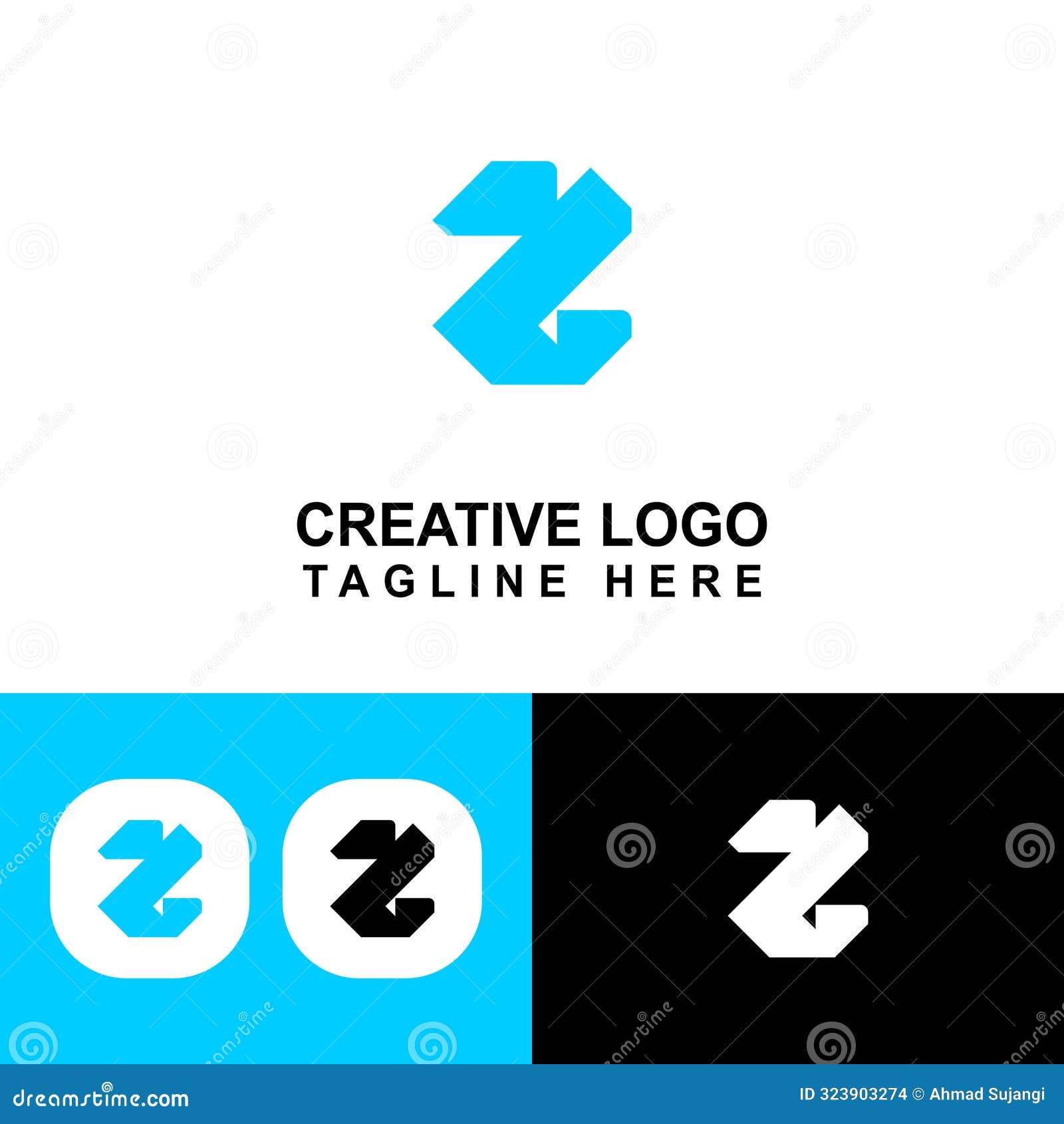 Simple Z Logo Graphic for Business Symbol Stock Illustration ...