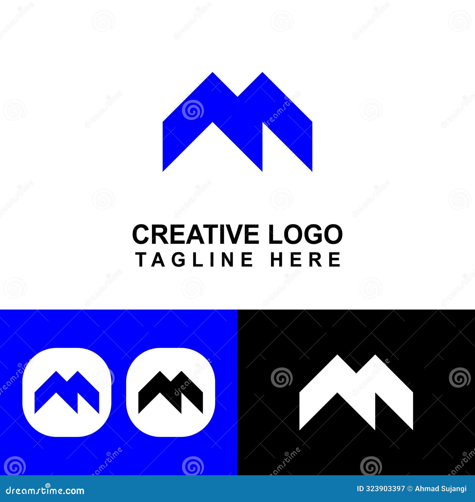 Nice Letter M Suitable for Business Symbols Stock Illustration ...