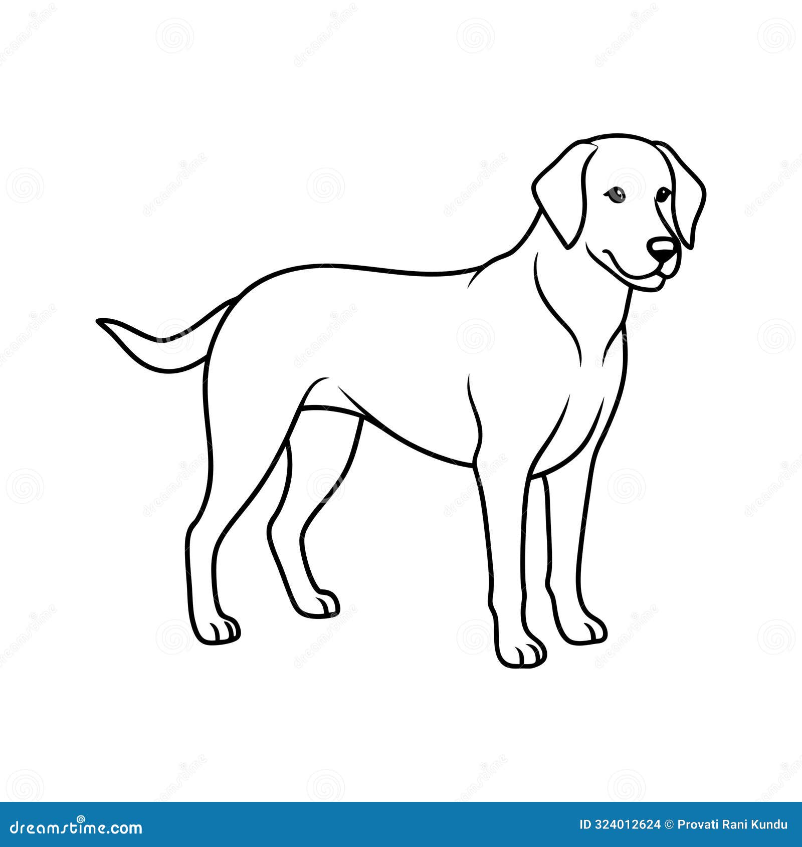 This Vector Illustration Presents a Refined Line Art Depiction of a ...