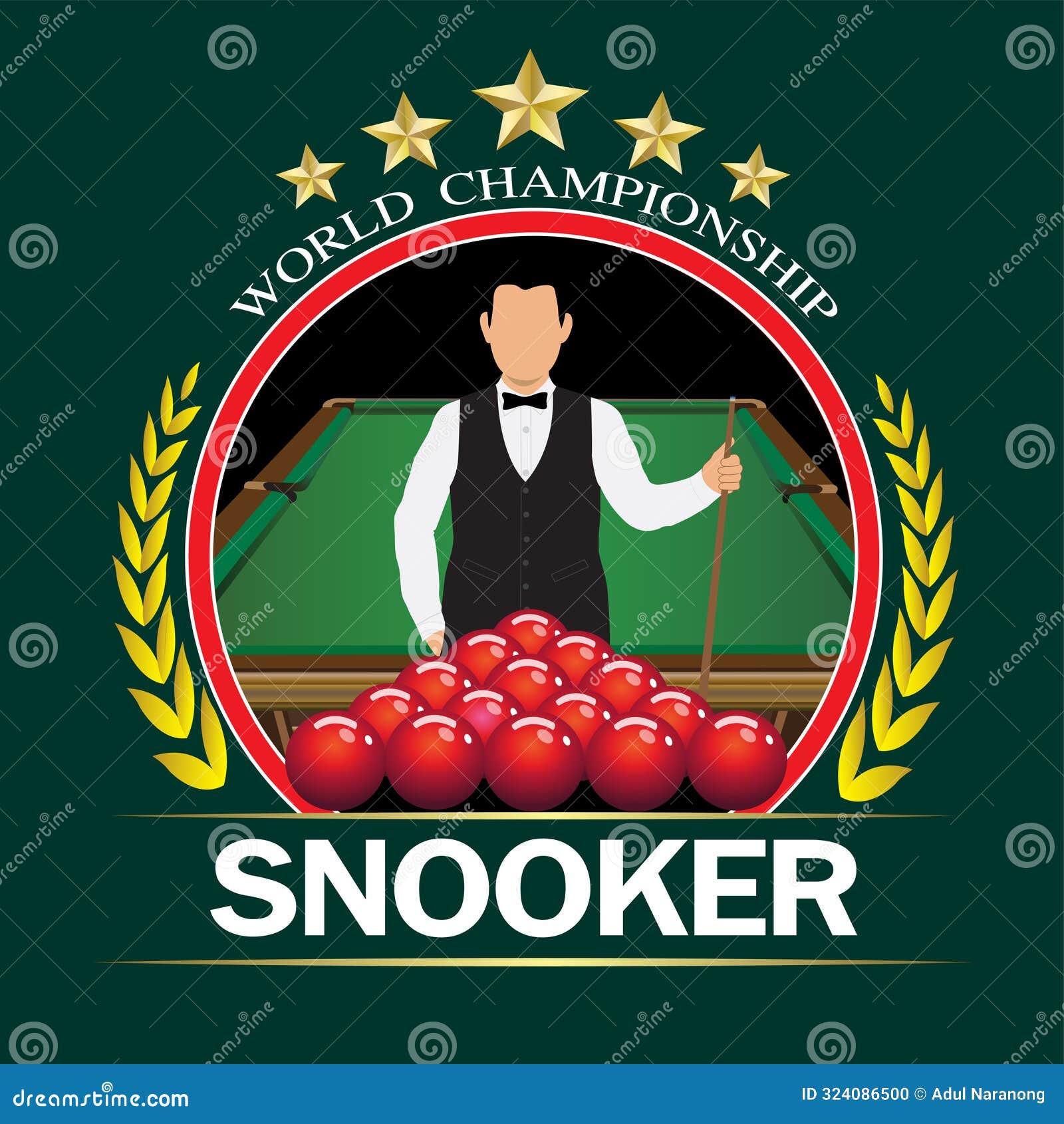 Snooker World Championship, Stock Illustration - Illustration of ...