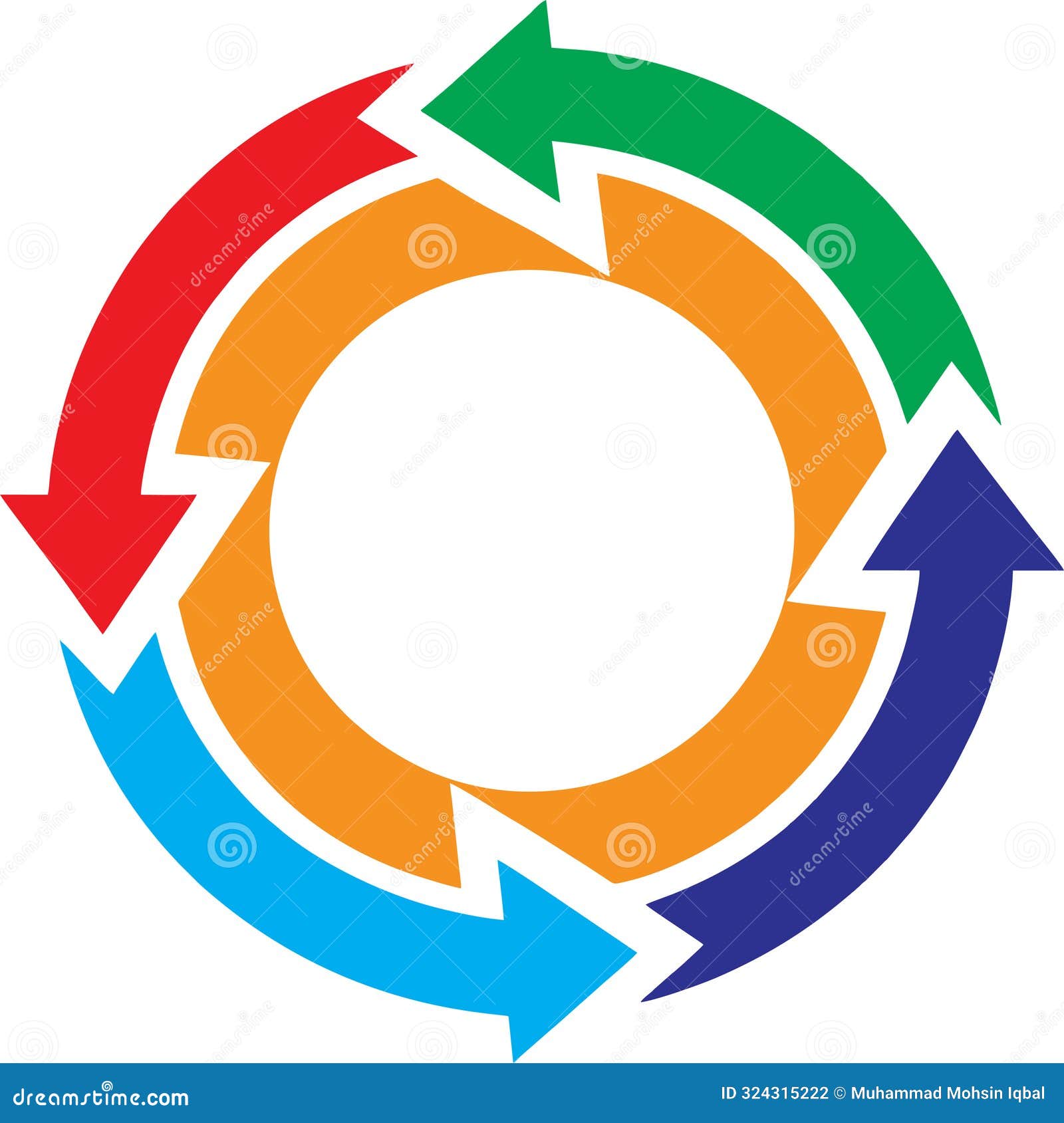 Circular Arrow Icons Vector Stock Illustration - Illustration of motion ...