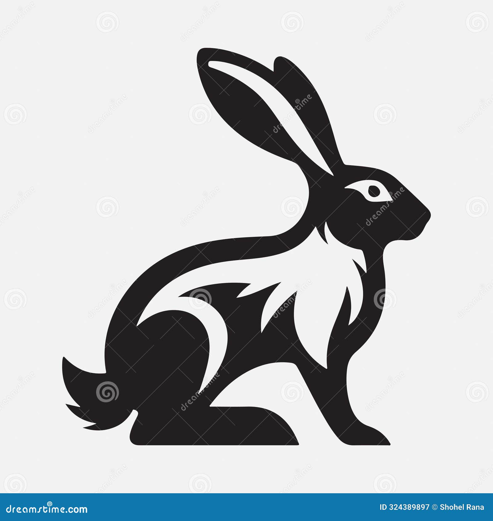 Majestic Hare Silhouette: Capturing the Elegance of Nature S Swift ...