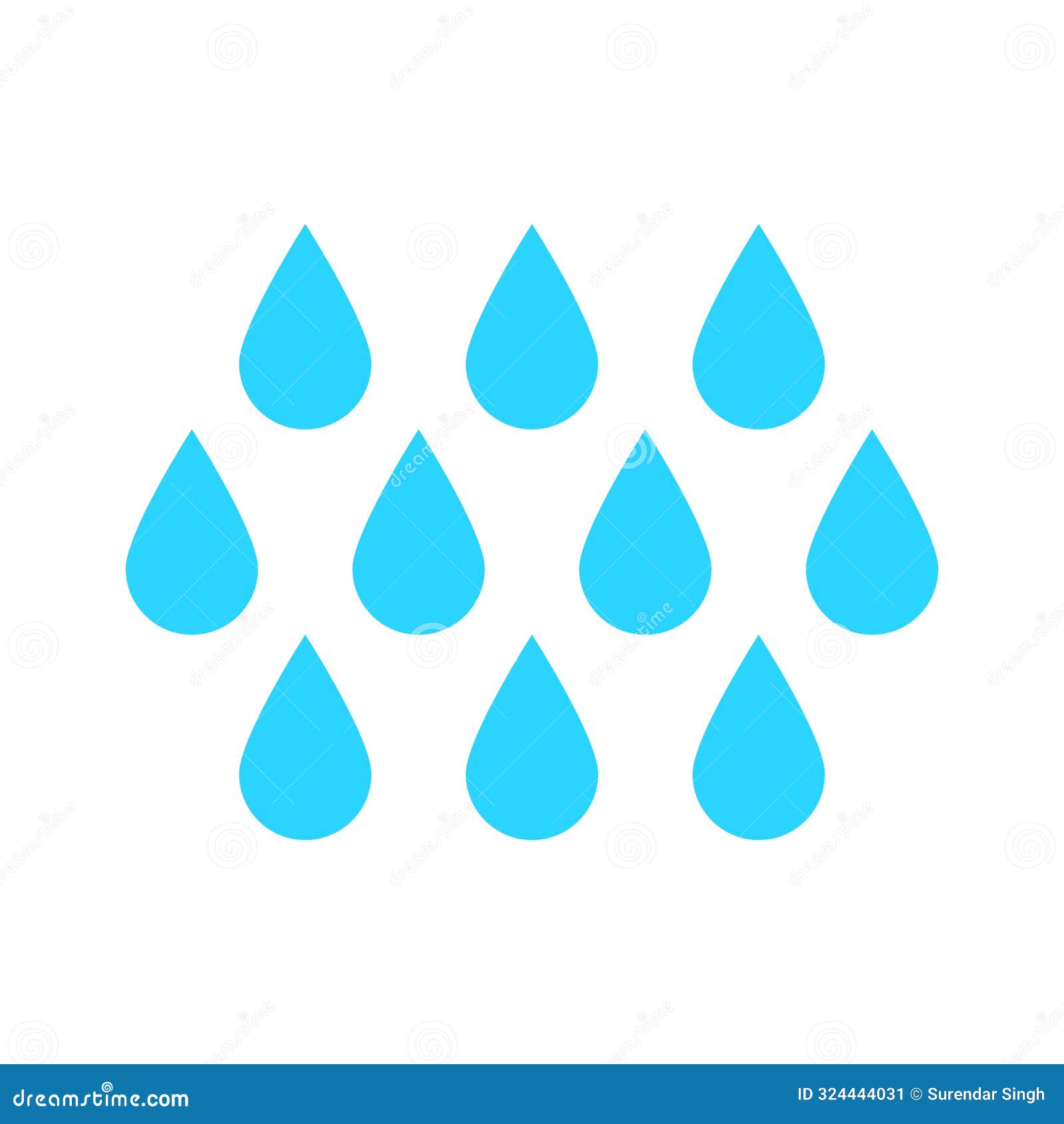 Rain icon. rain drops stock vector. Illustration of logo - 324444031