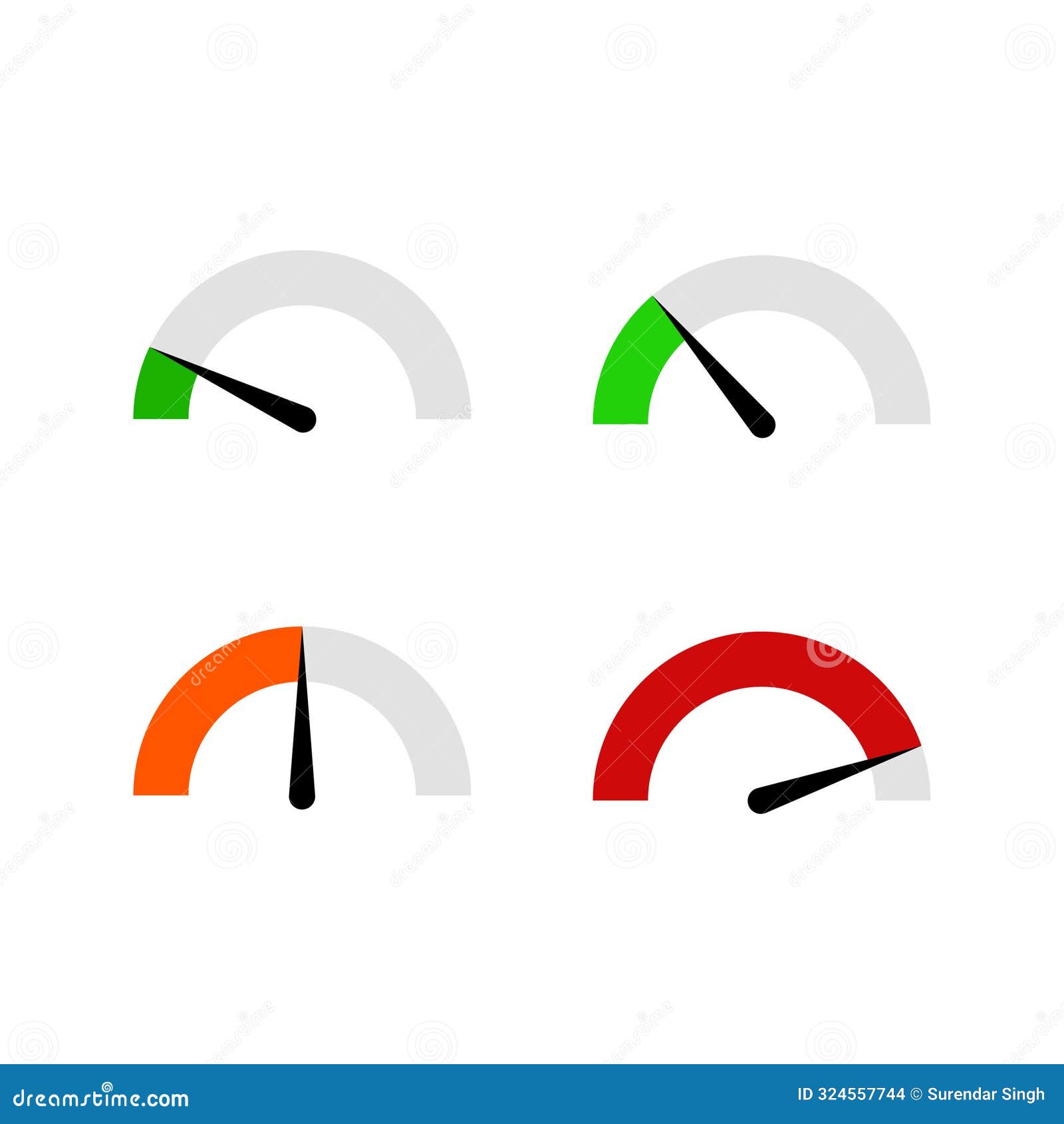 Car Speed, Performance Indicator Sign, Dashboard Colorful Speedometer ...