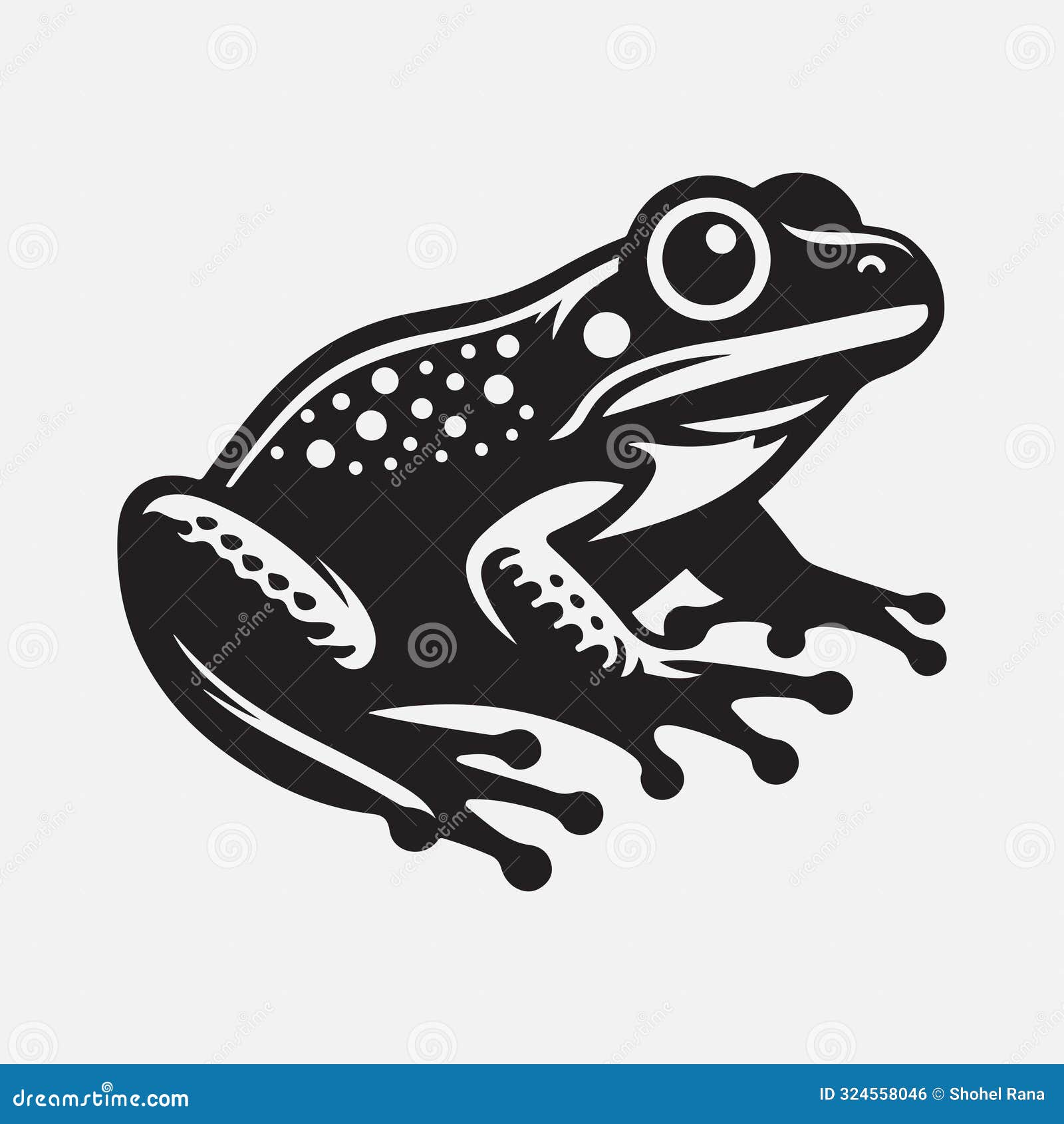 Captivating Frog Silhouette: Nature S Masterpiece in Shadow Stock ...