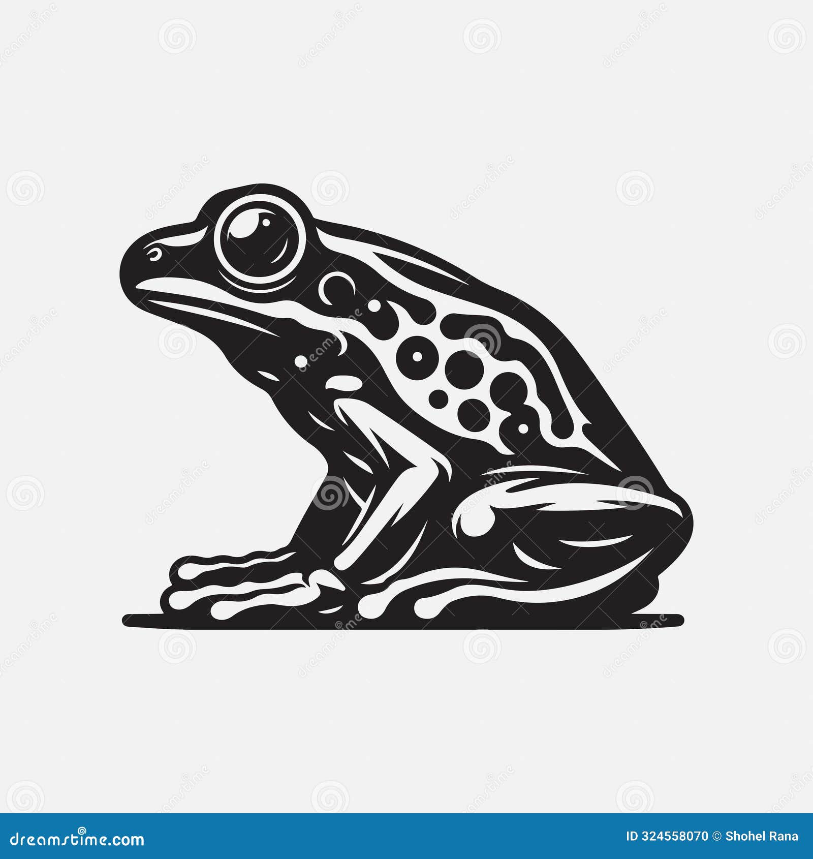 Captivating Frog Silhouette: Nature S Masterpiece in Shadow Stock ...