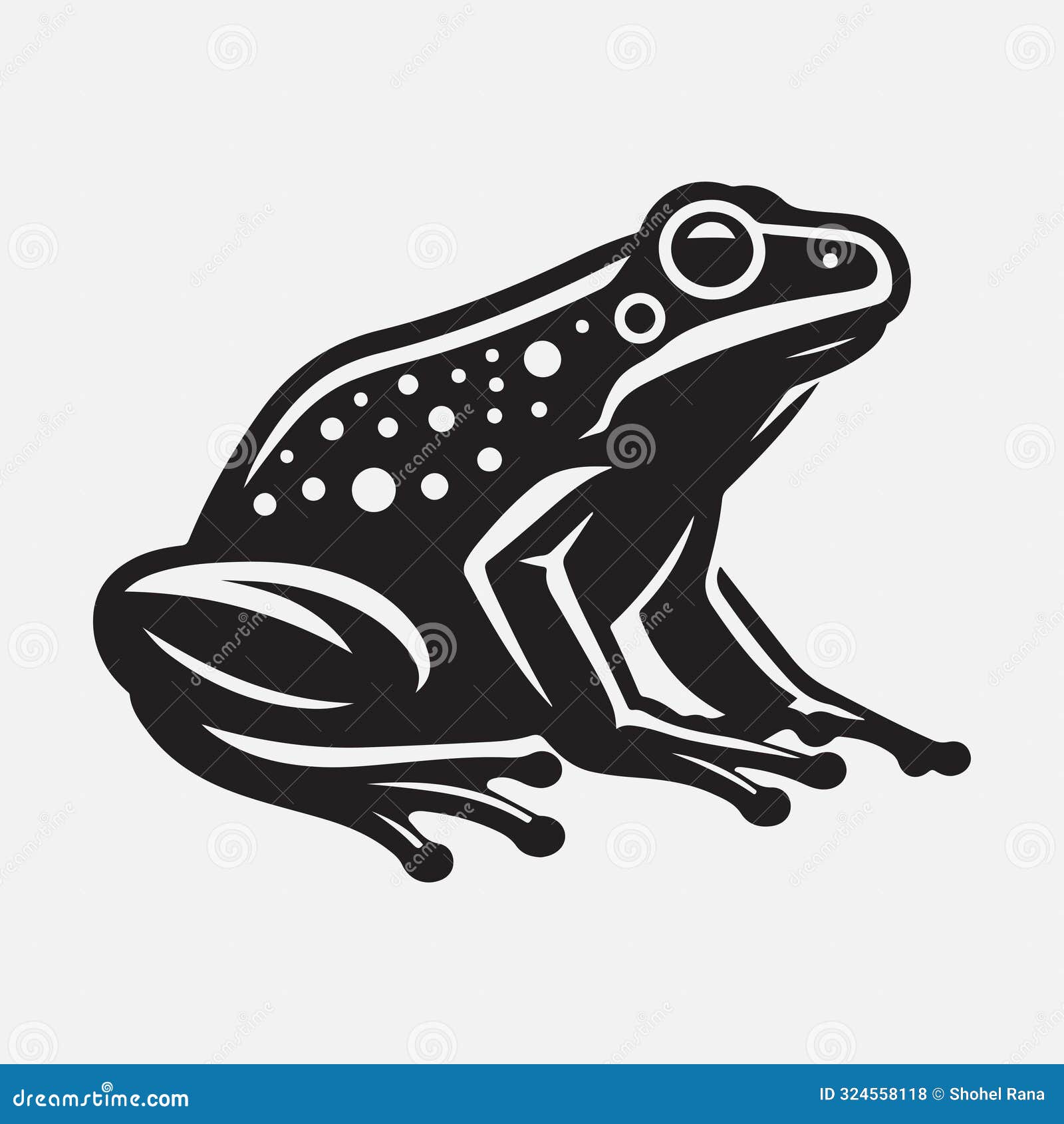 Captivating Frog Silhouette: Nature S Masterpiece in Shadow Stock ...