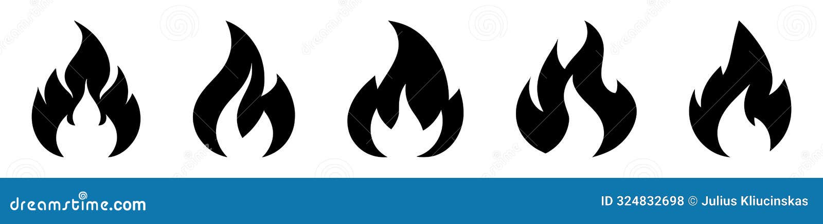 Flame Symbols Vector Illustration | CartoonDealer.com #44135550