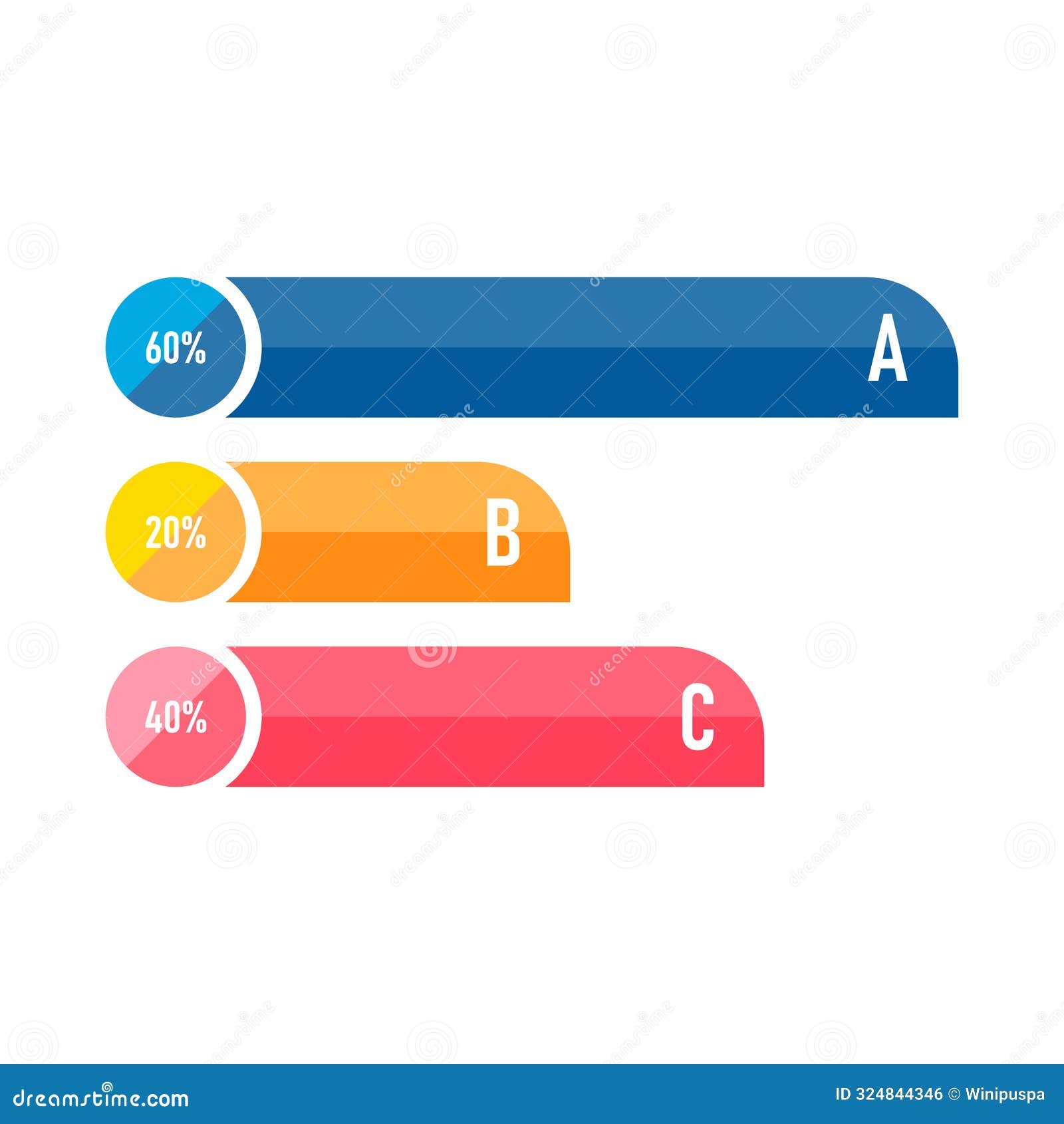 Infographic Elements Illustration in a Flat Style Stock Illustration ...