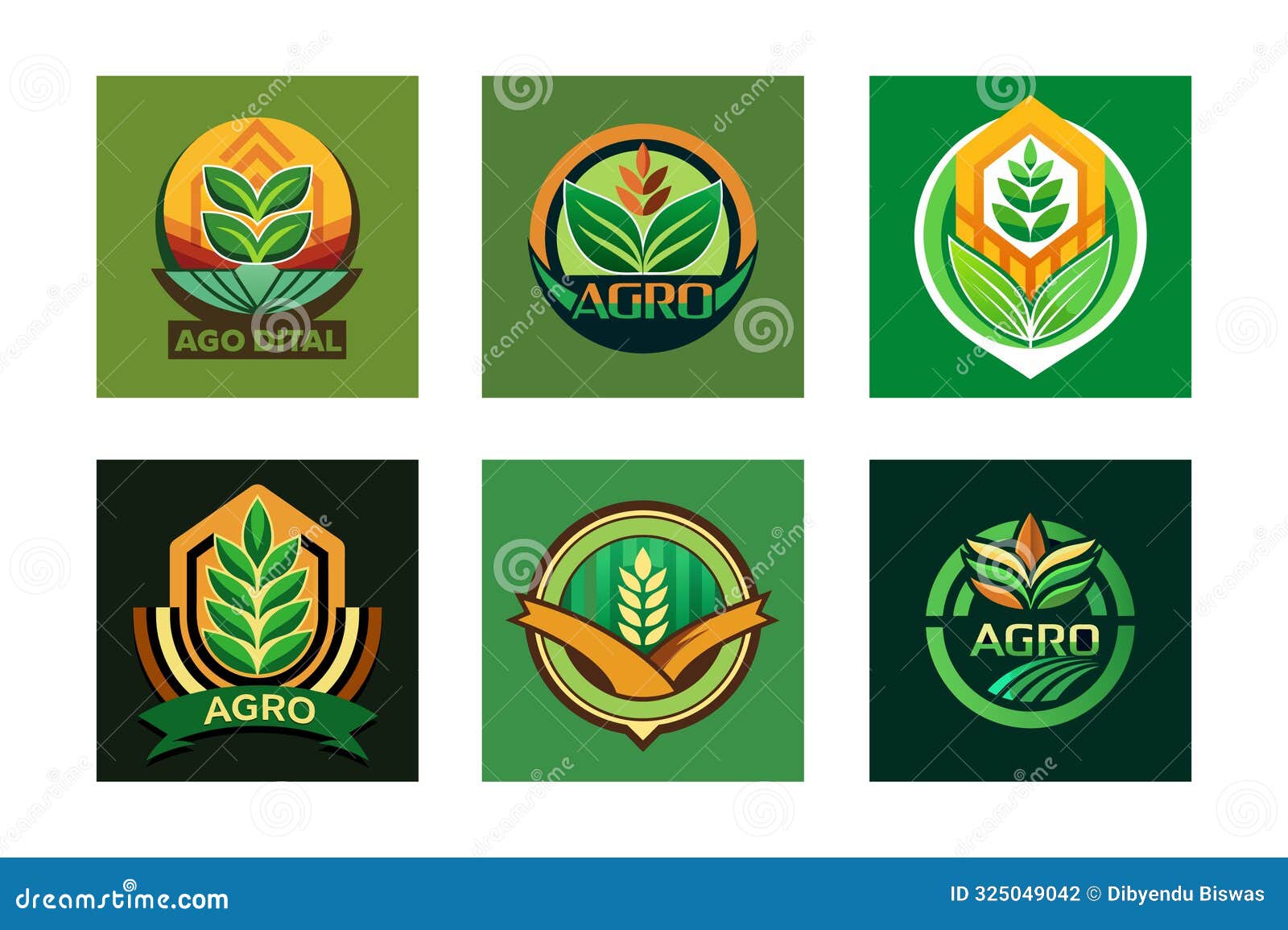 Agro Logo Silhouette Vector Illustration Stock Illustration ...