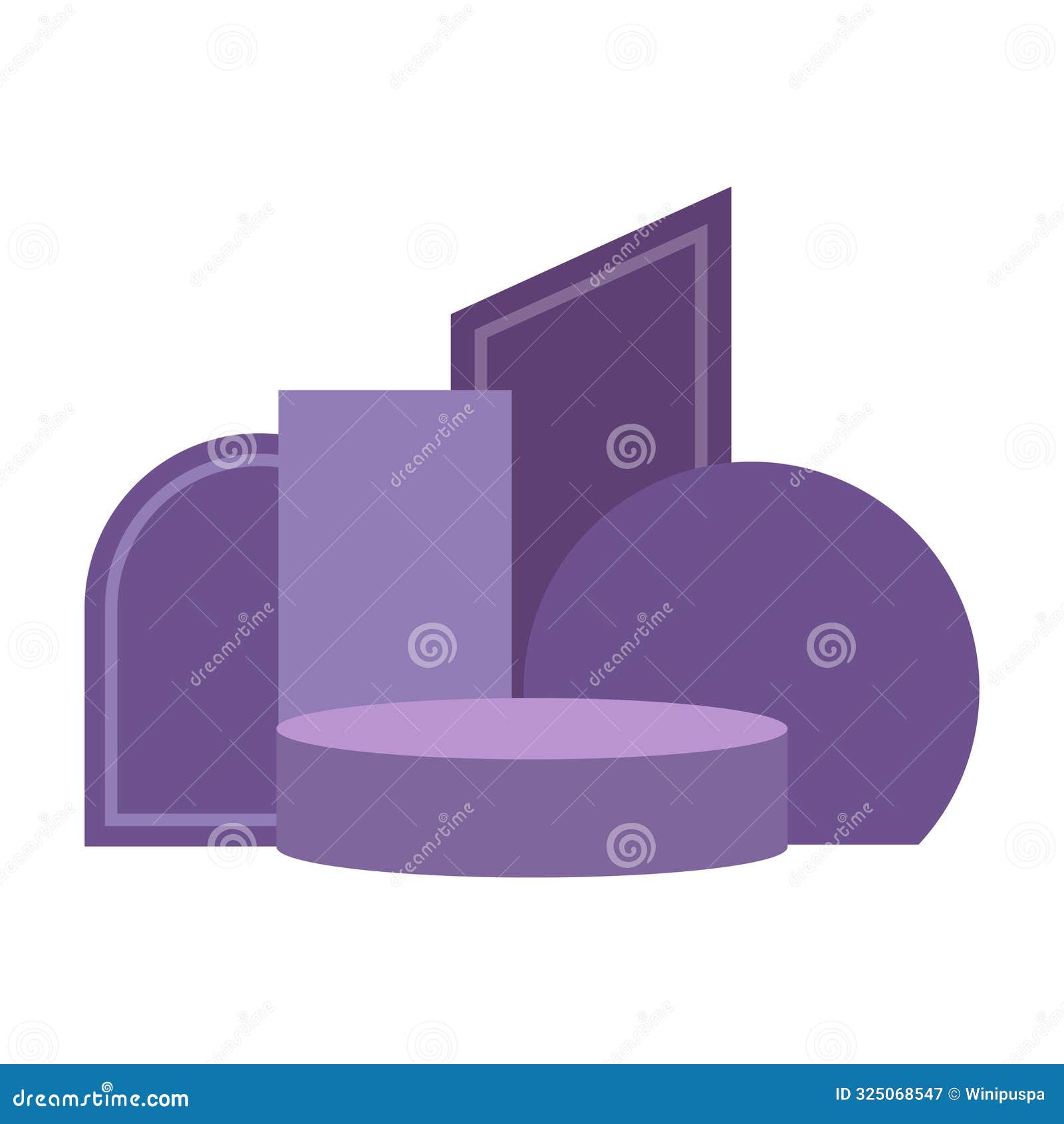 Stage Product On Podium Modern Platform. Cartoon Vector | CartoonDealer ...