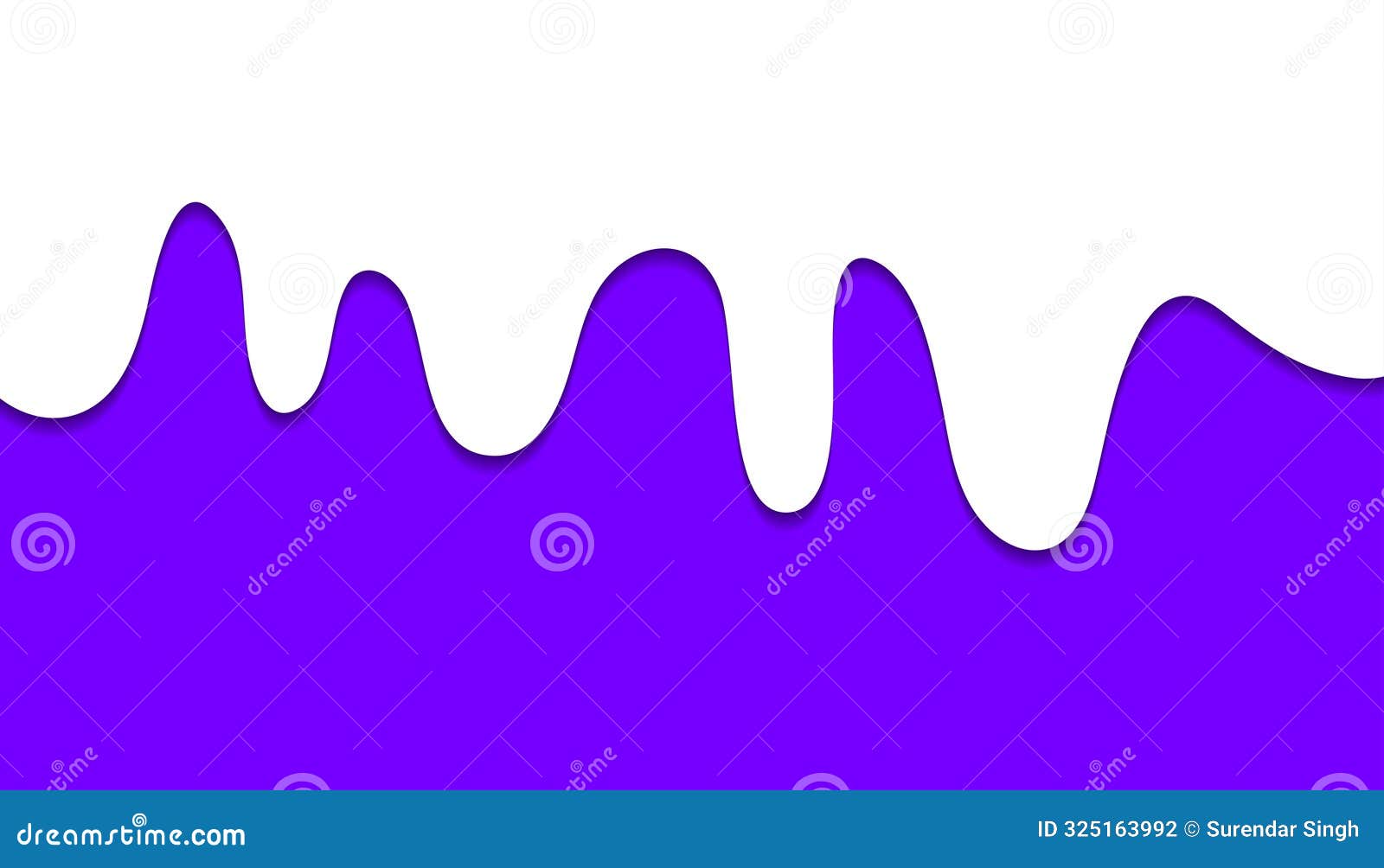 Dripping White Paint, Liquid Flowing Down White Texture on Blue ...