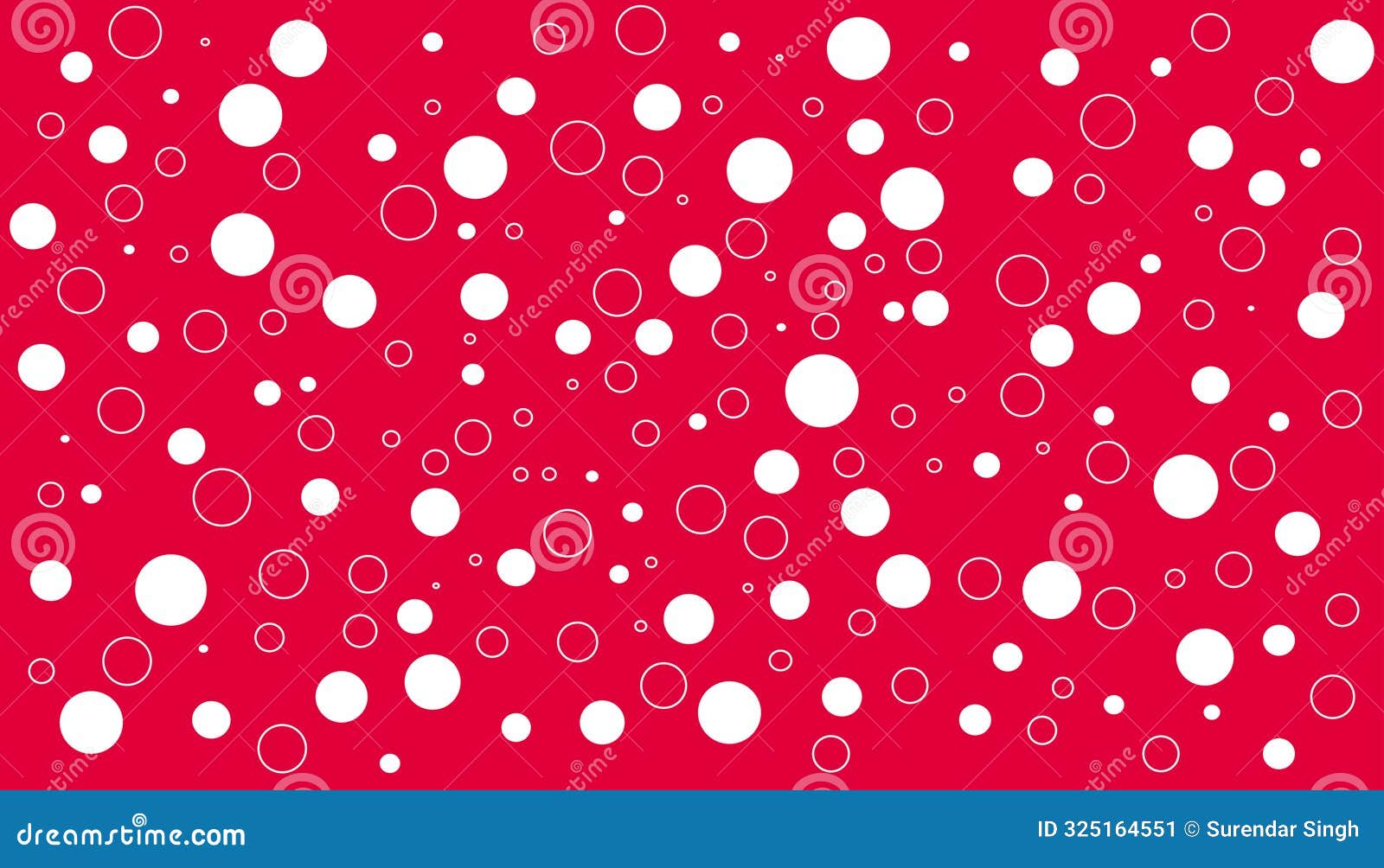 Vector Seamless White Spots on Red Bachground, White Circle, Glitter ...