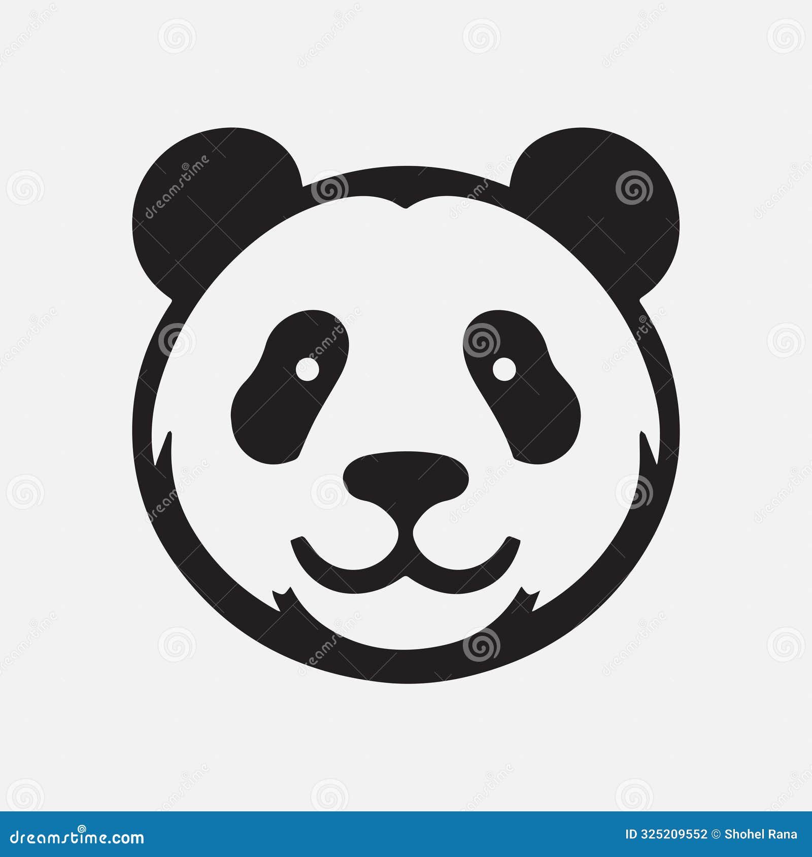 Print Majestic Giant Panda Silhouette: a Symbol of Grace and Beauty ...