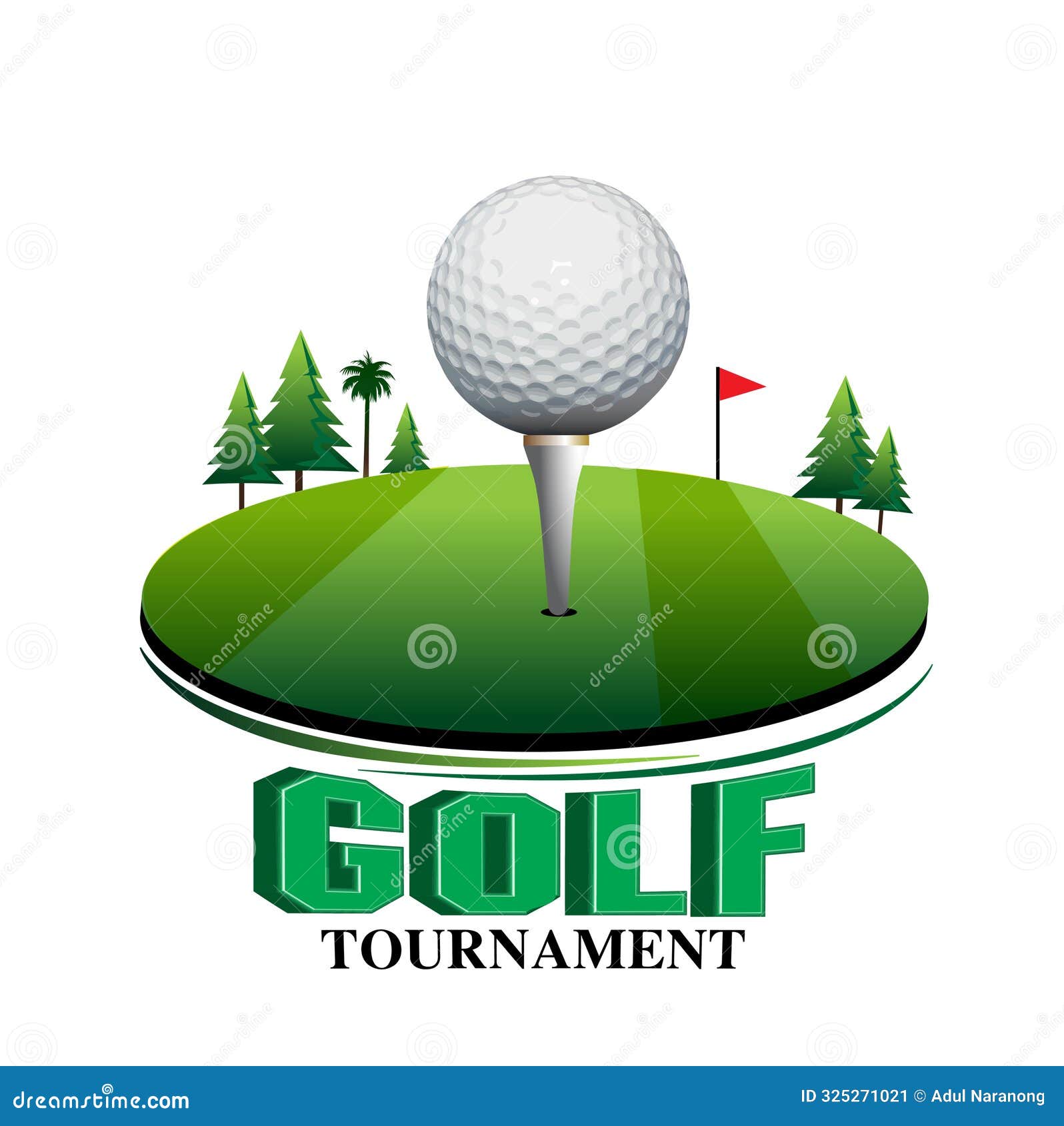 Golf course logo stock vector. Illustration of game - 325271021