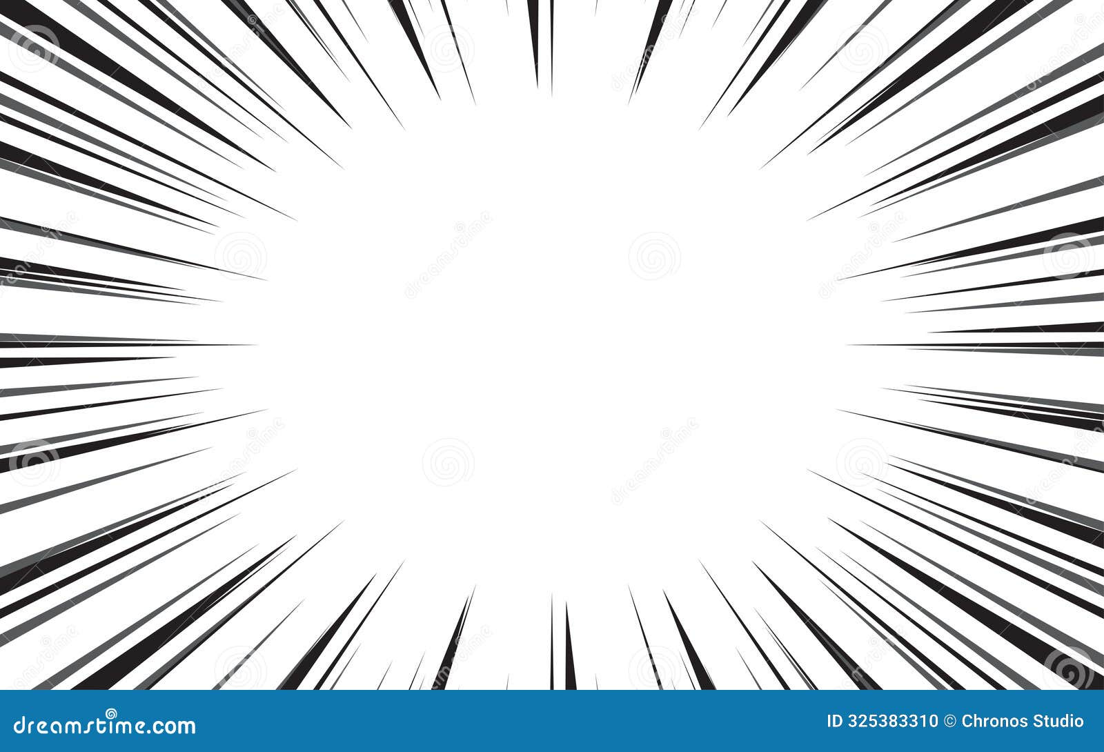 Manga Comic Effect with Speed Rays Style. Action Line Speed Effect ...
