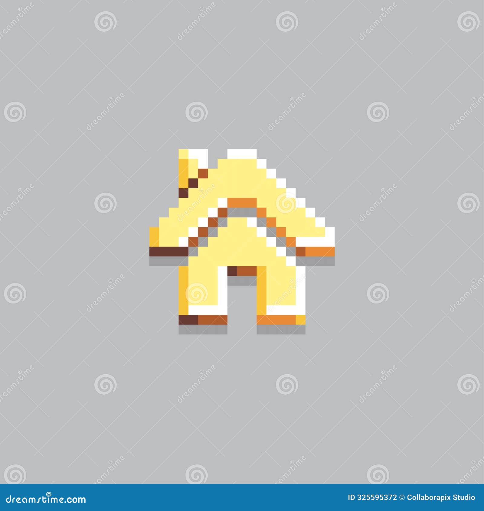Pixel Art Home Icon Illustration Vector for Game Stock Illustration ...