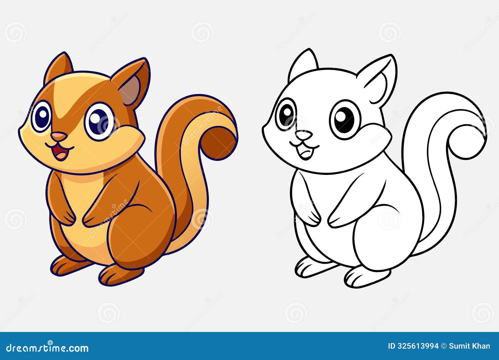 Chipmunk Playful Icon Vector - Perfect for Games & More Stock ...