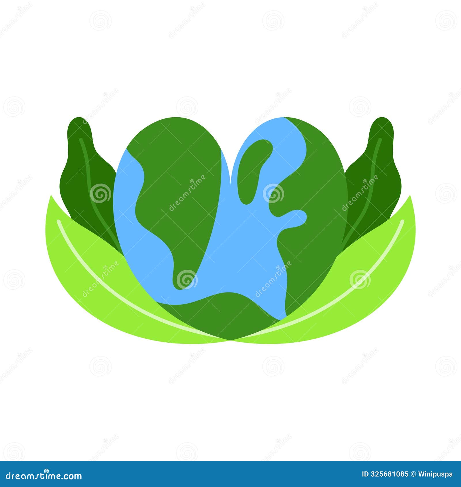 Earth Day Elements stock vector. Illustration of green - 325681085