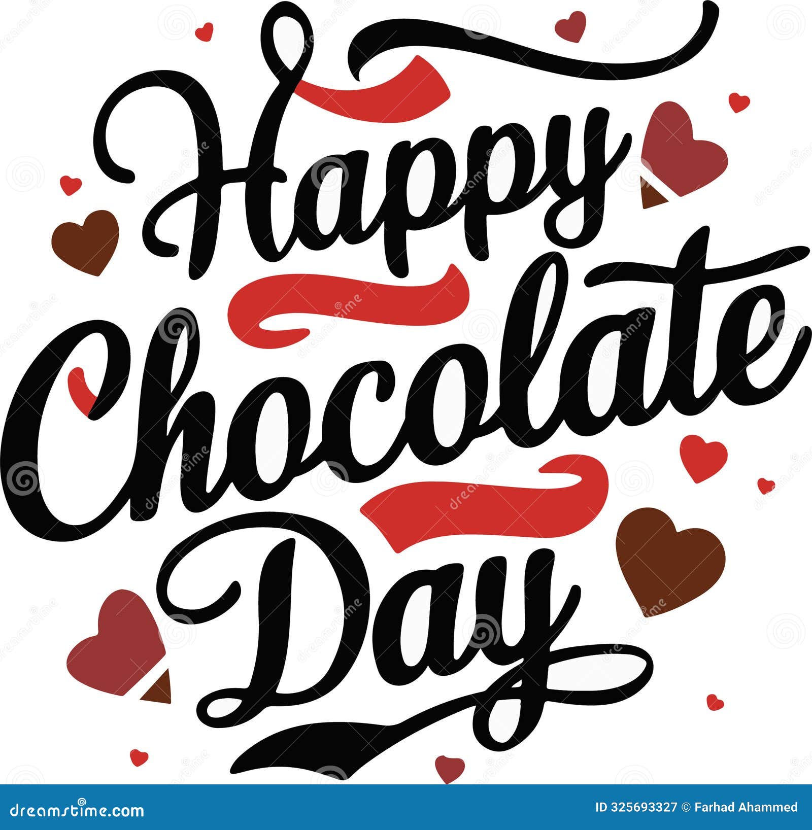 Happy Chocolate Day Art Vector Illustration 01 Stock Illustration ...