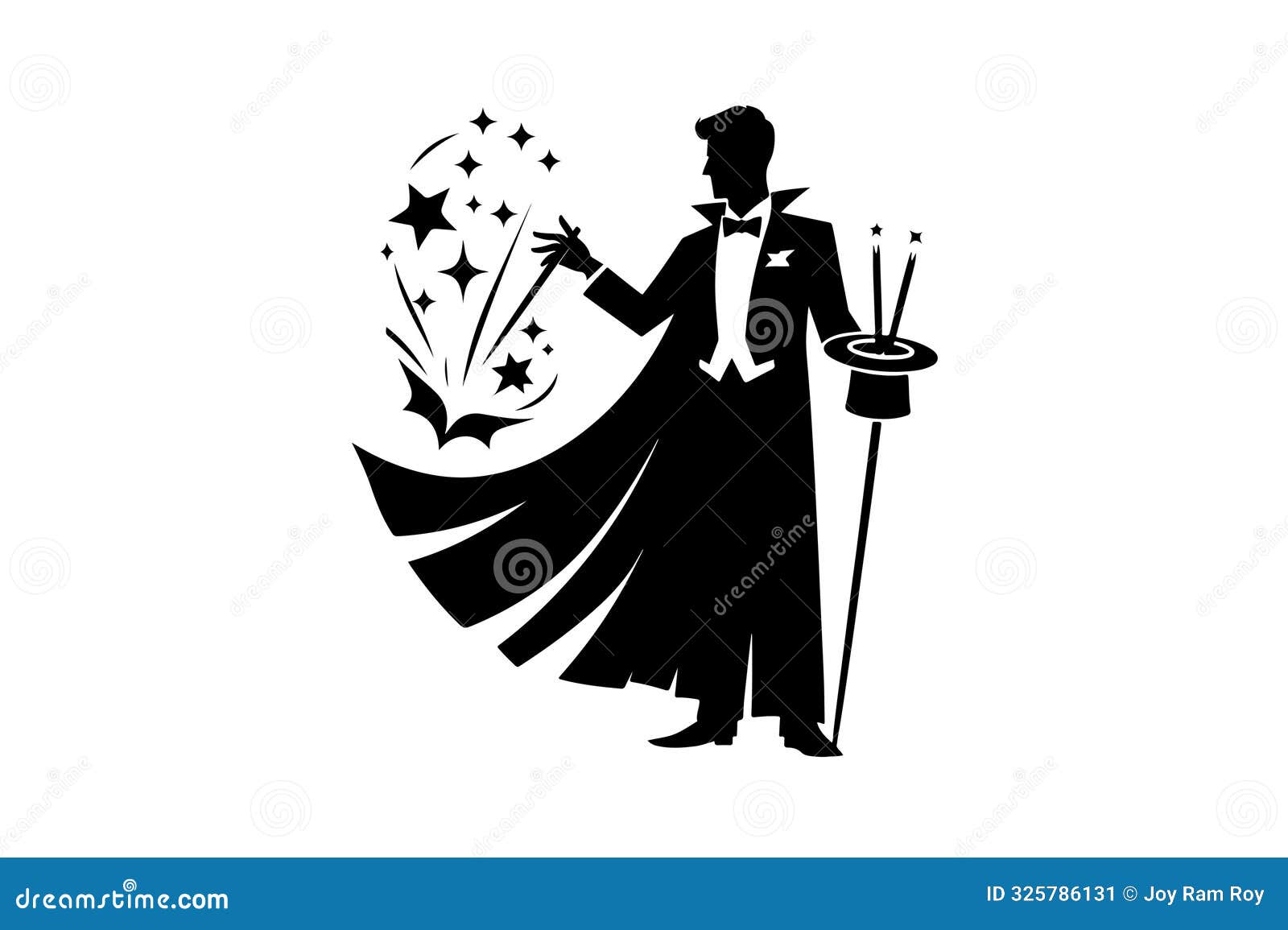 Magician Silhouette Vector Illustration EPS Stock Illustration ...