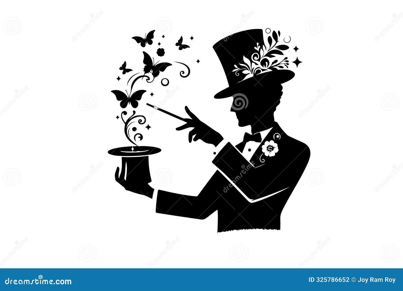 Magician Silhouette Vector Illustration EPS Stock Illustration ...