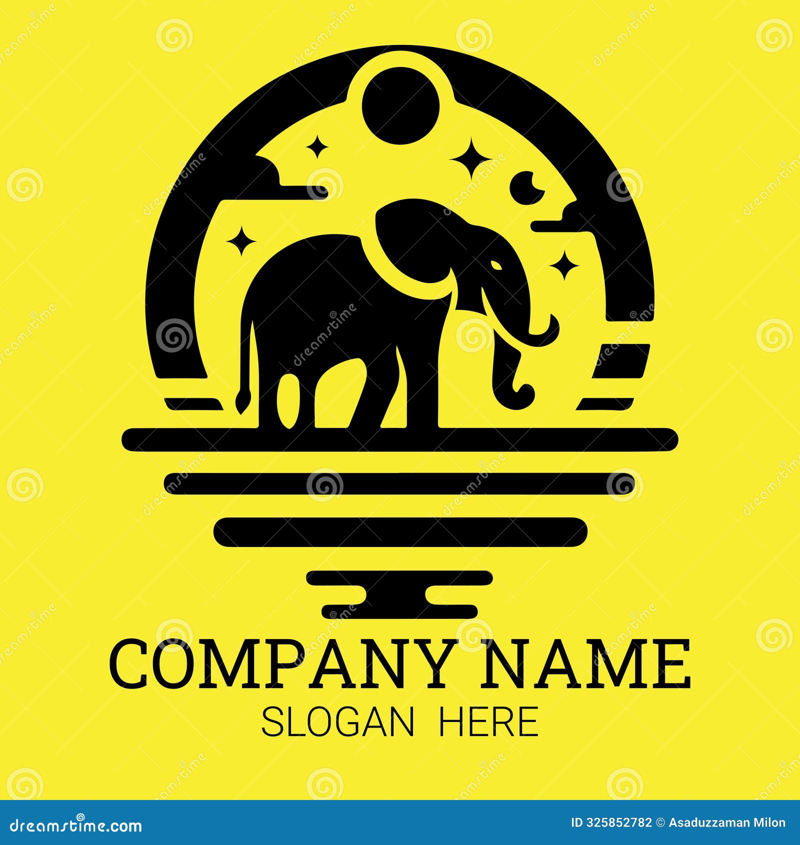 Premium Elephant Logo for Corporate Branding Stock Illustration ...