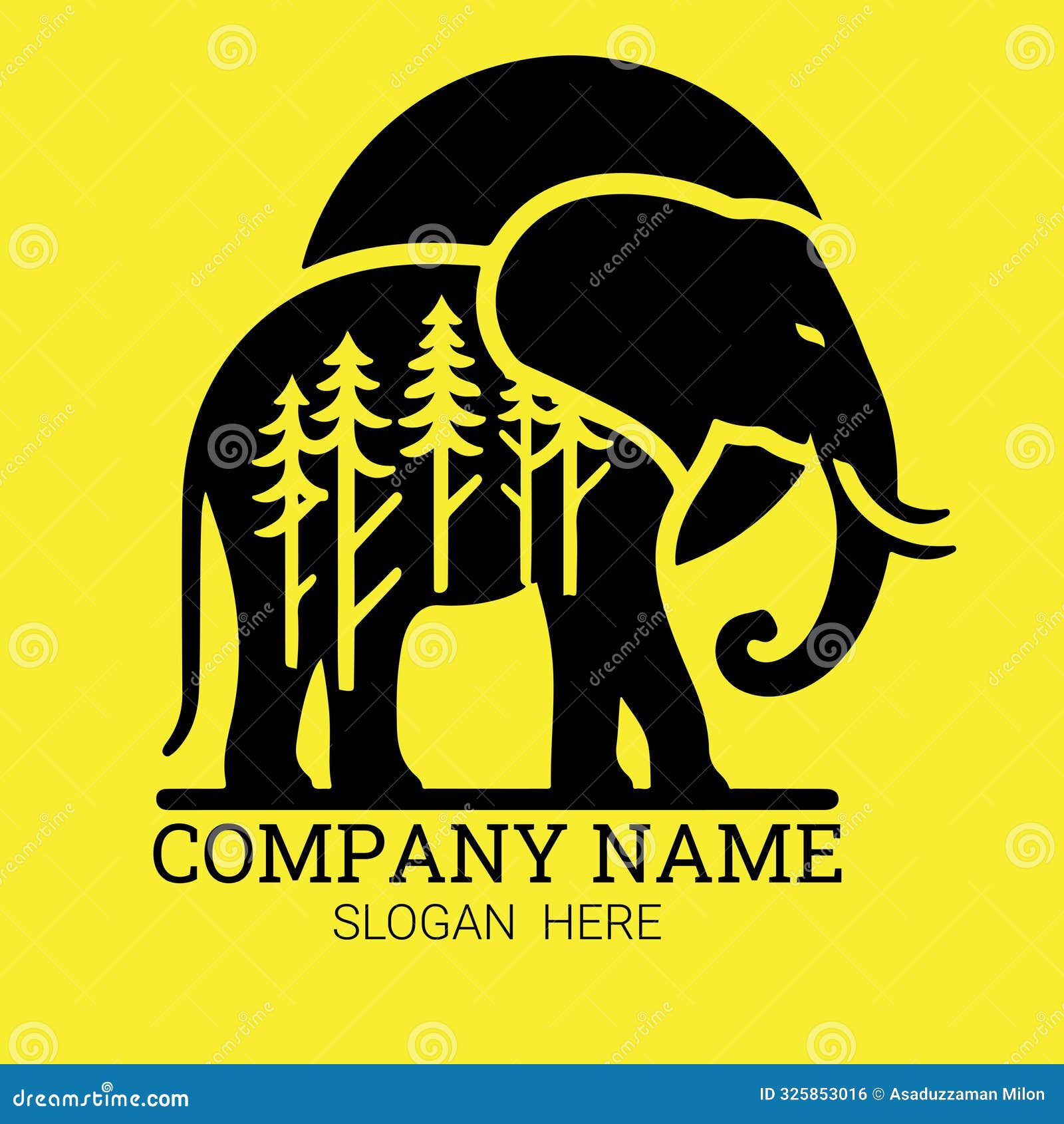 Premium Elephant Logo for Corporate Branding Stock Illustration ...