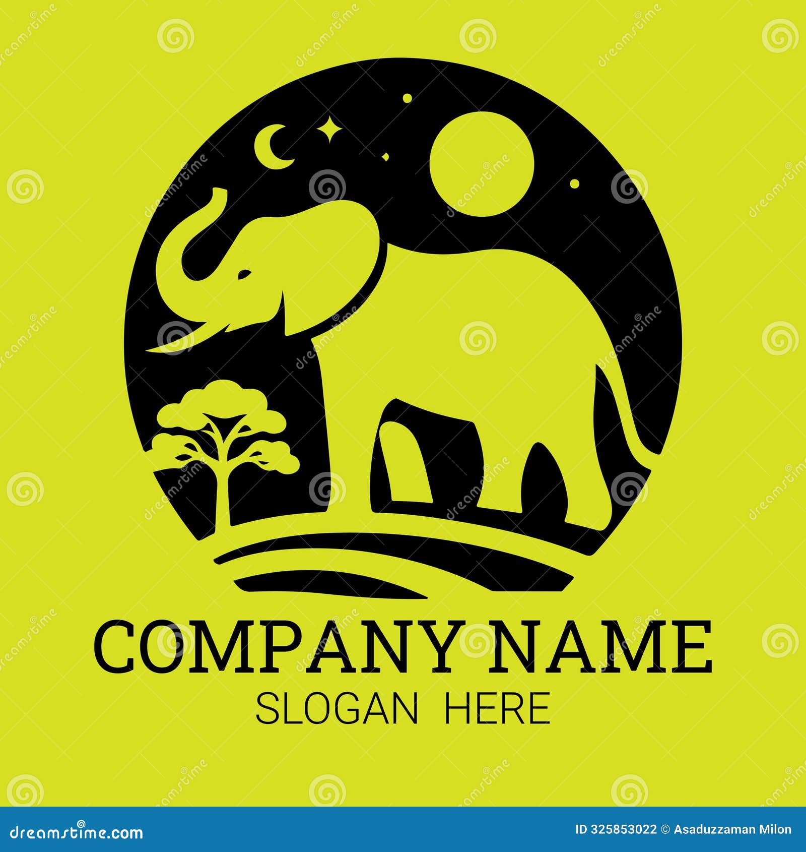 Premium Elephant Logo for Corporate Branding Stock Illustration ...