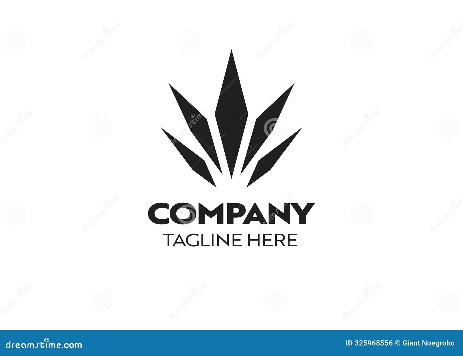 Flower with Sharp Edge Logo Stock Illustration - Illustration of indian ...