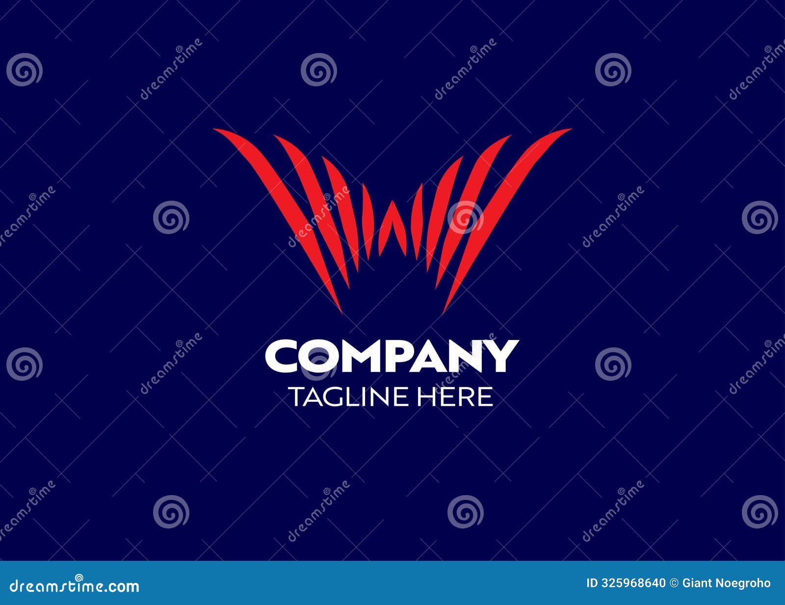 Bird Wing Logo, Elegant, Sleek and Luxury, W Letter Stock Illustration ...