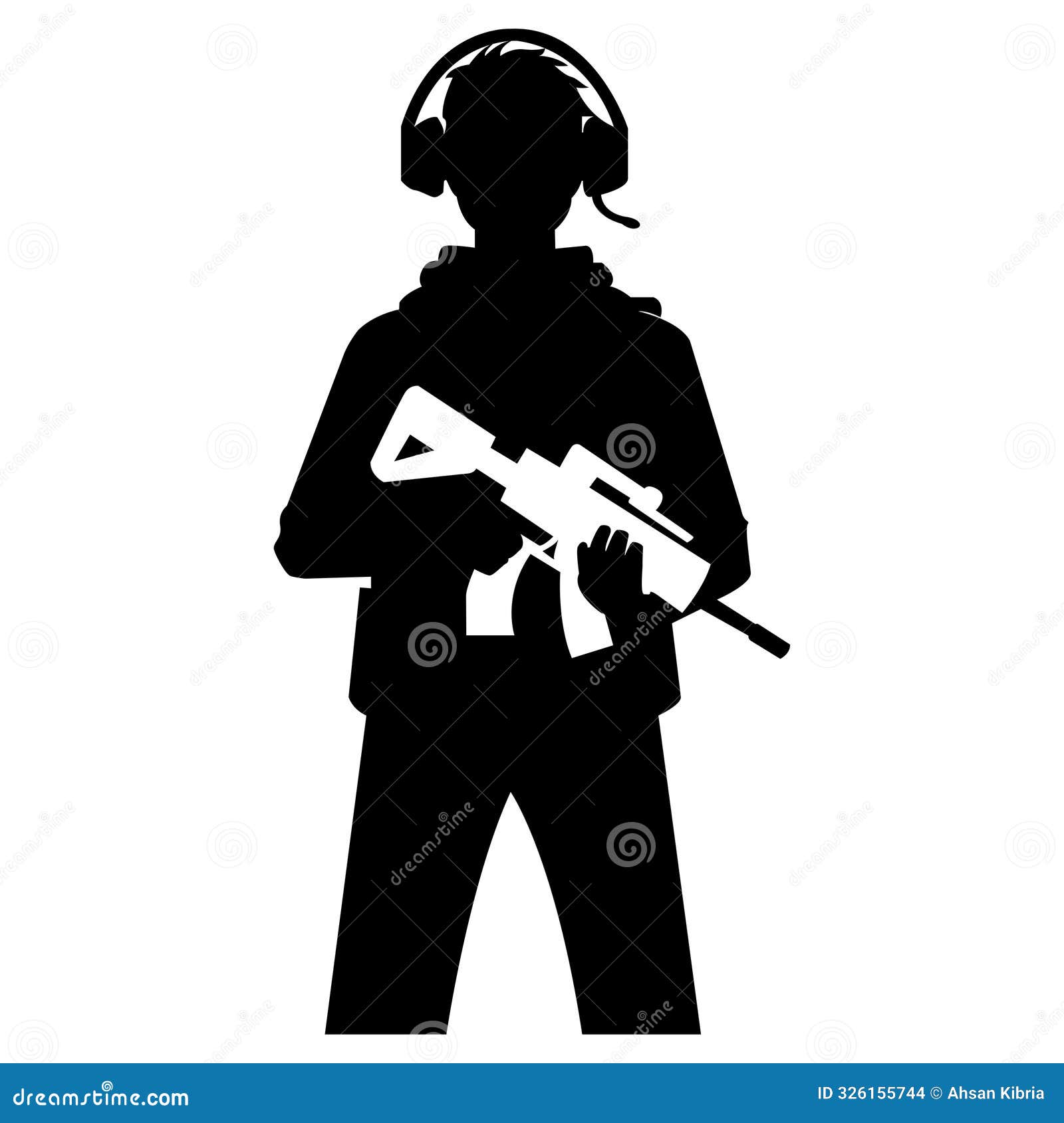 Battle Counter Silhouette Gaming Vector Stock Illustration ...