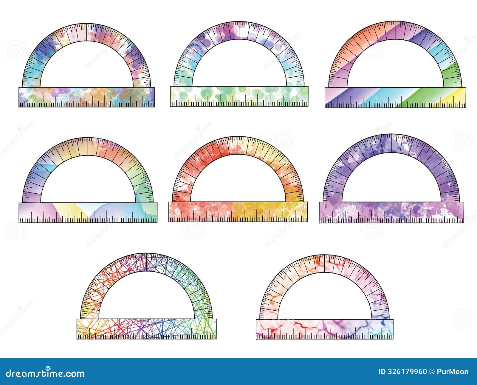 Ruler Clip Art Illustration. Ruler Stationery Collection ...