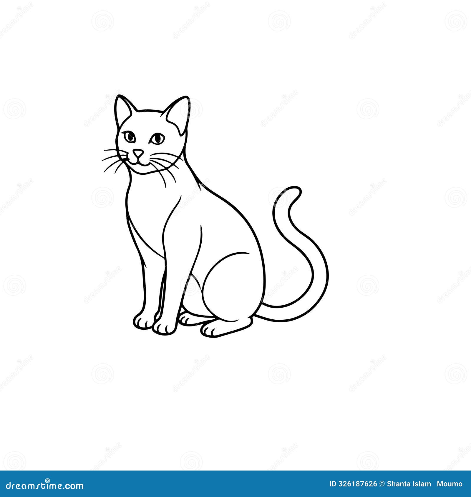 Geometric Stylized Cat Illustration Stock Vector - Illustration of ...