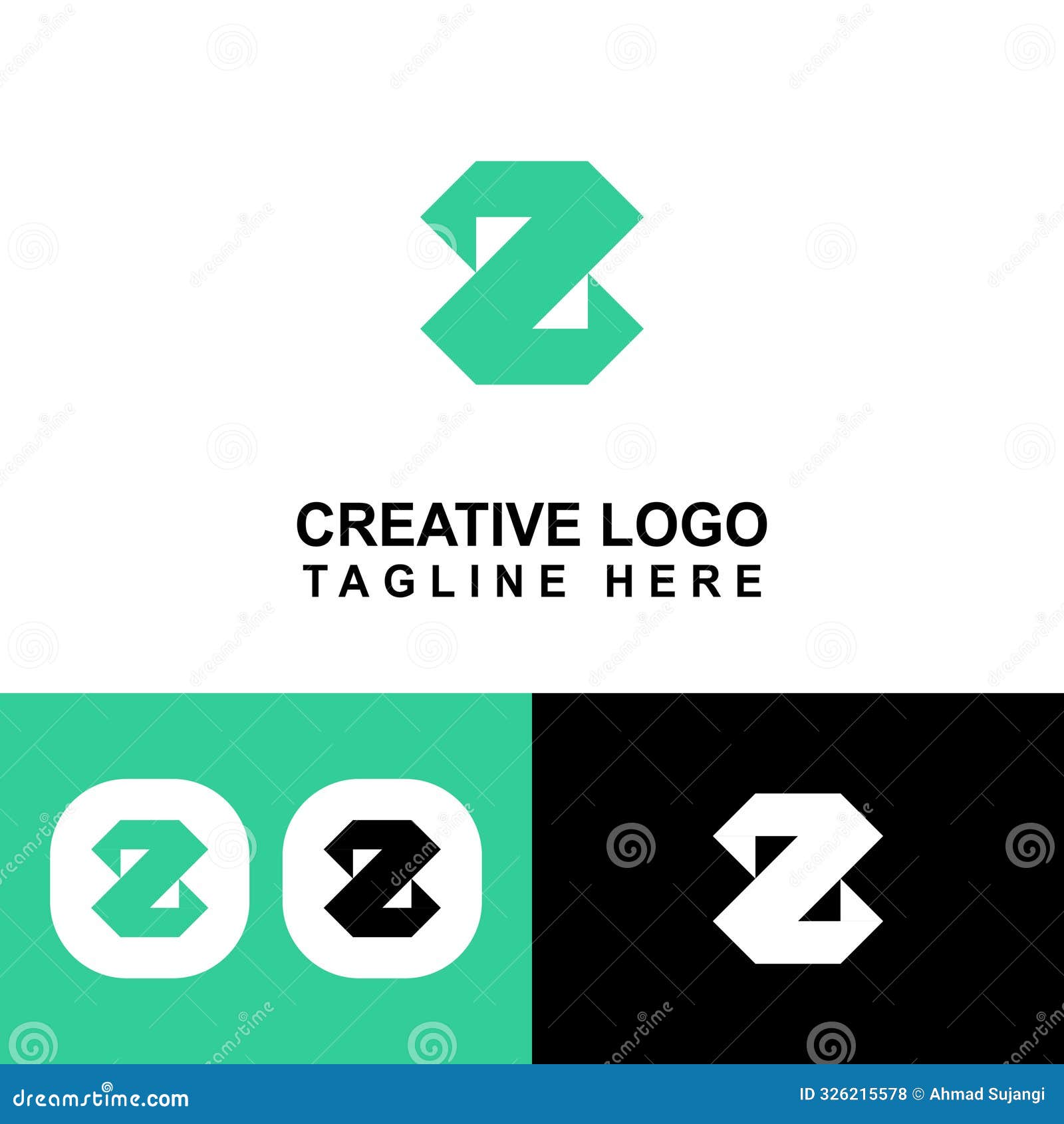 Z logo with simple colors. stock vector. Illustration of enterprise ...