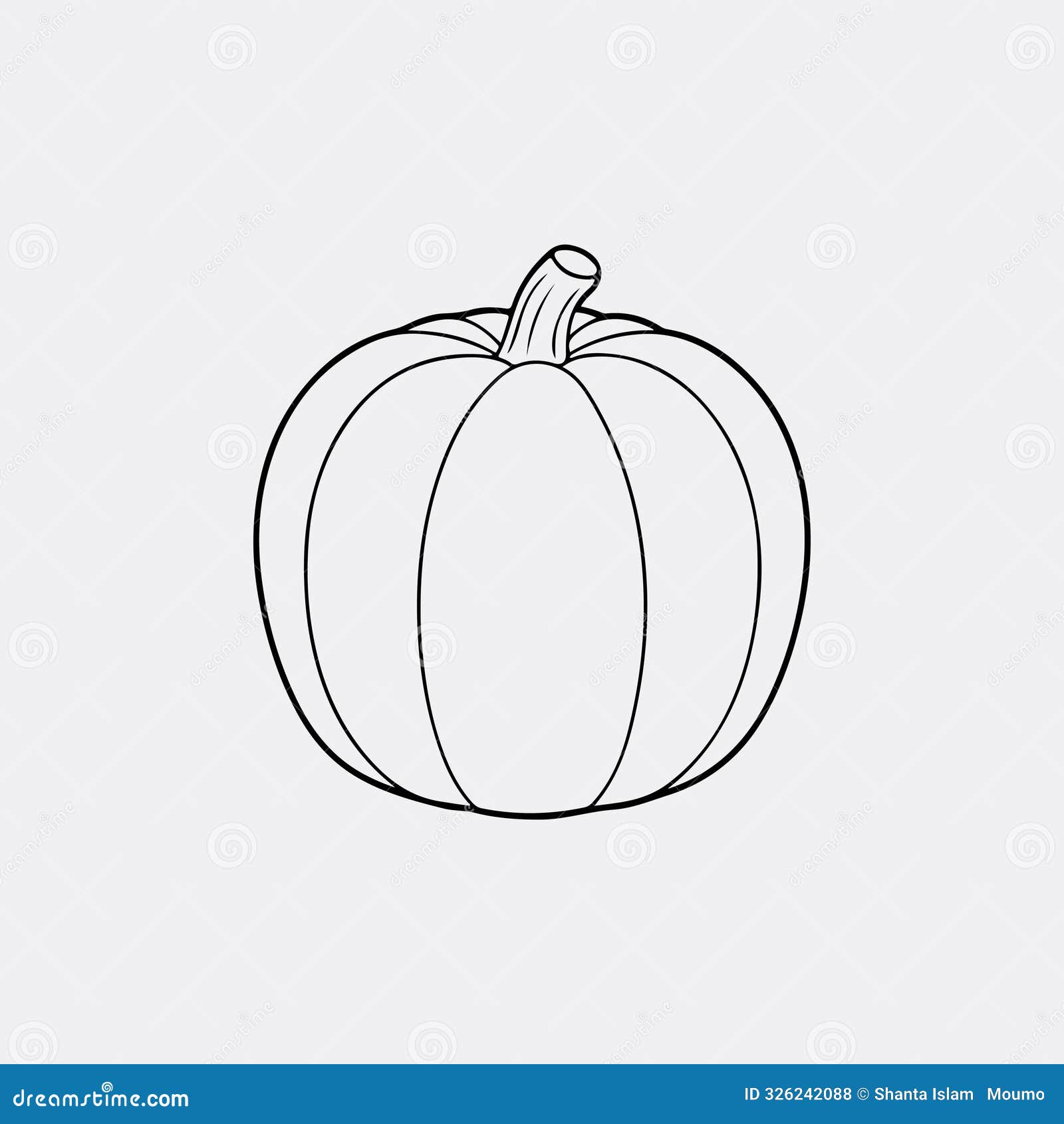 Modern Pumpkin Line Art Bundle Stock Illustration - Illustration of ...