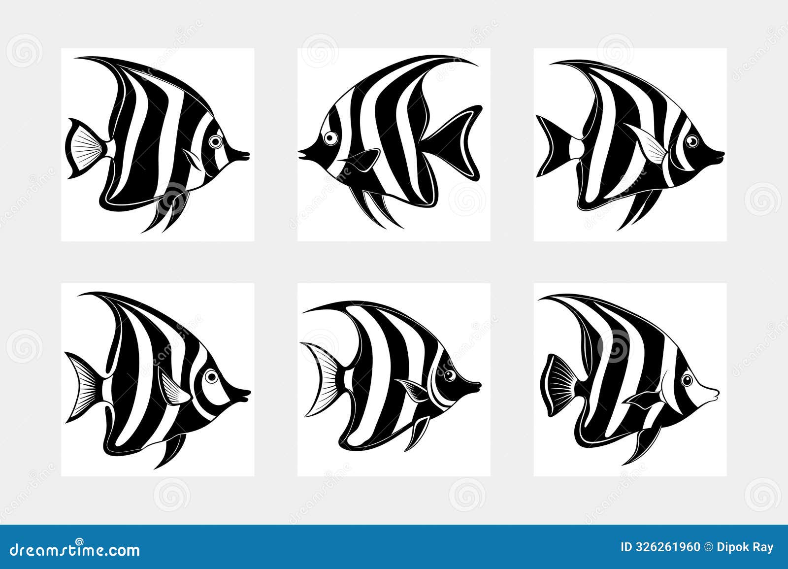 Moorish Idol Fish Vector Art Illustration Stock Vector - Illustration ...