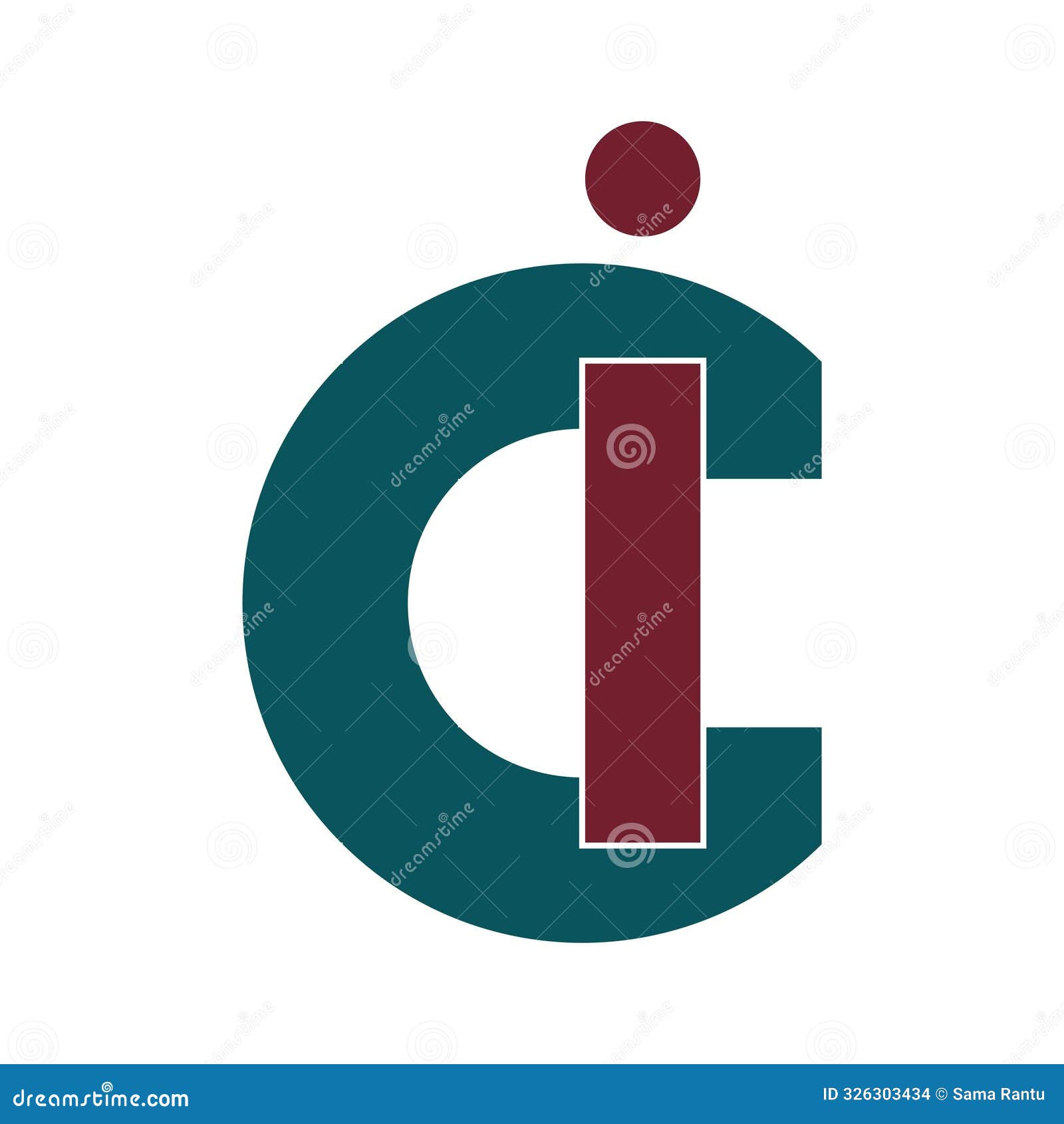 Creative Initial Letter Logo Ic or Ci Design Vector Stock Vector ...