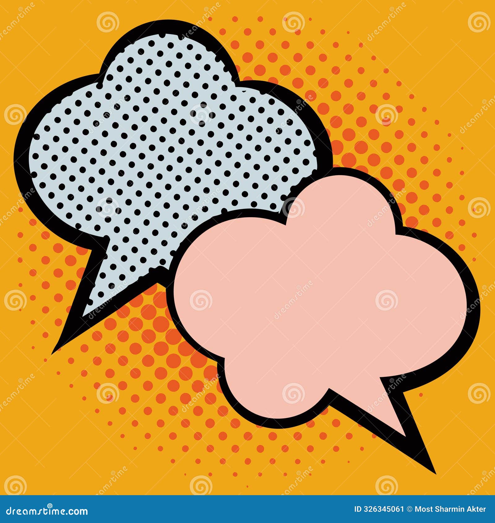 Retro Comic Shapes Vector Illustration Stock Illustration ...