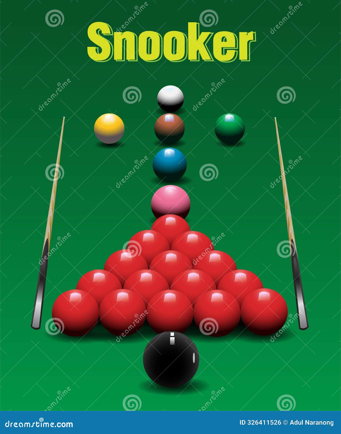 Snooker game stock vector. Illustration of decoration - 326411526