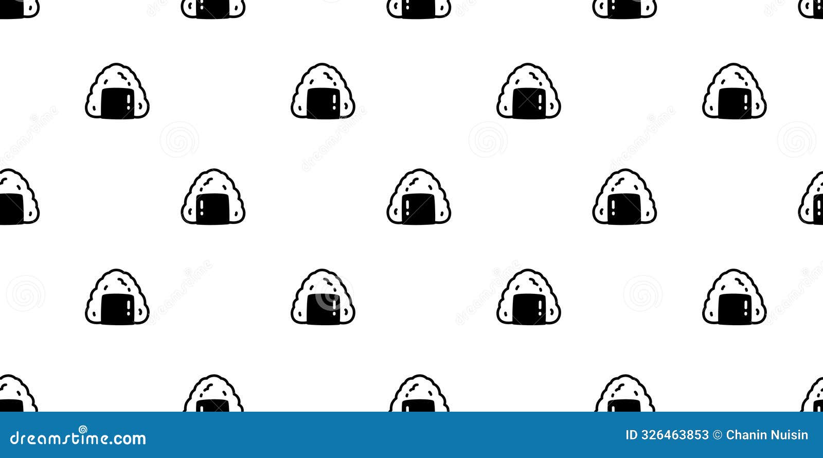 Isolated Onigiri Or Japanese Rice Triangle On White Background, Cute ...