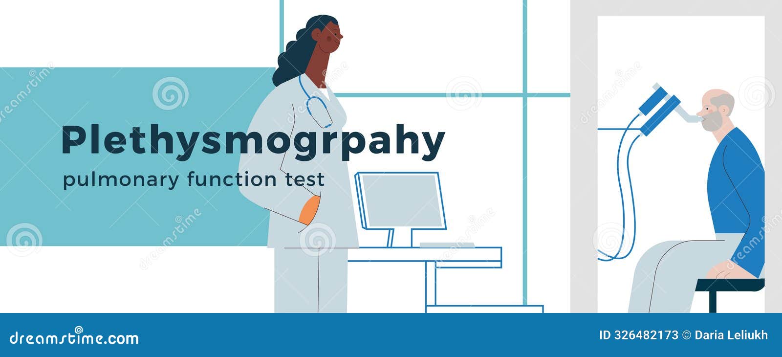 Dark Skin Tone Medical Specialist and Male Patient Performs Whole Body ...