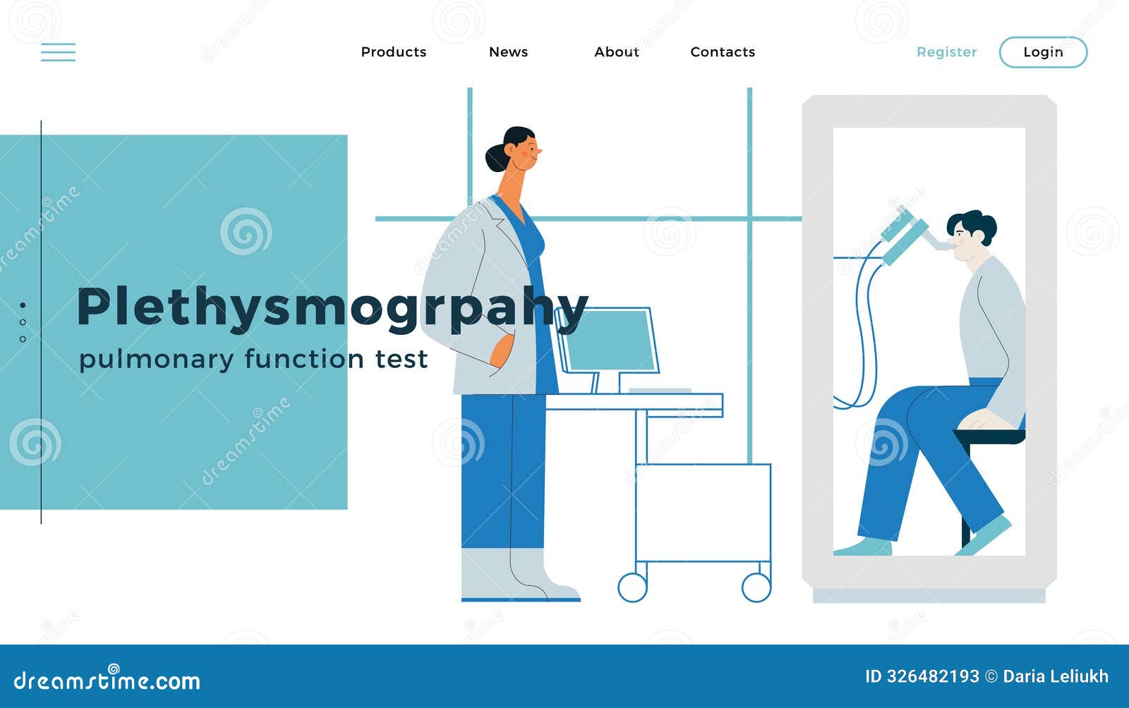 Female Medical Specialist and Male Patient Performs Whole Body ...